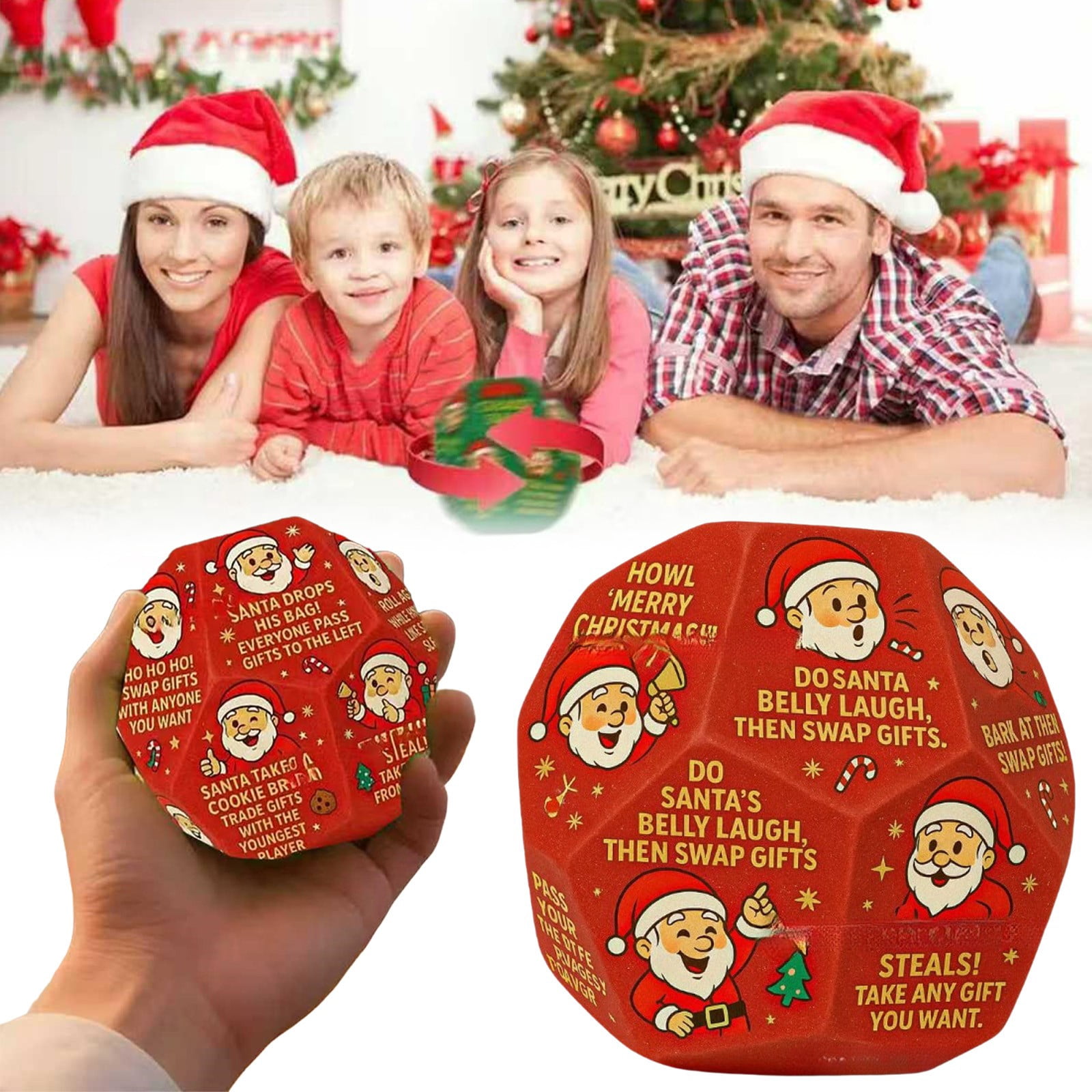 2025 New Christmas Santa Swap Gift Exchange Dice, Exchange Gifts Family ...
