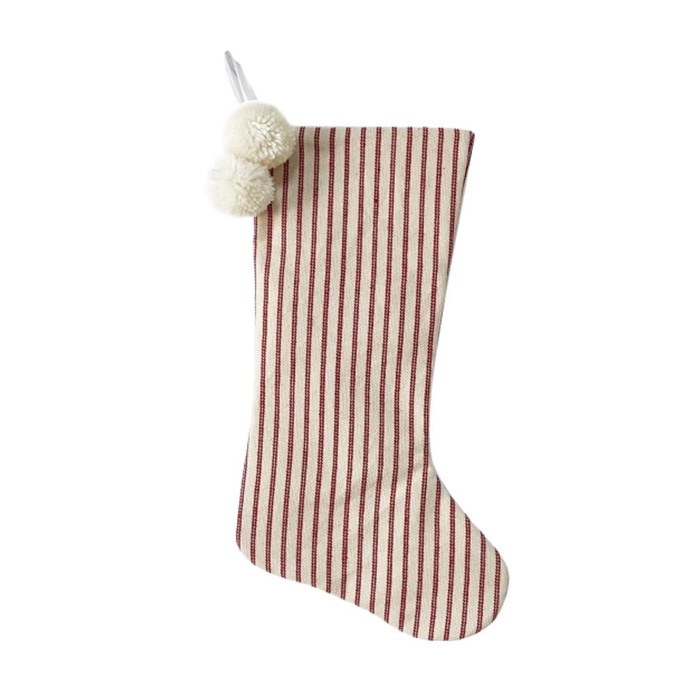 2025 New Christmas Stocking,Classic Rustic Farmhouse Stocking,Fireplace ...