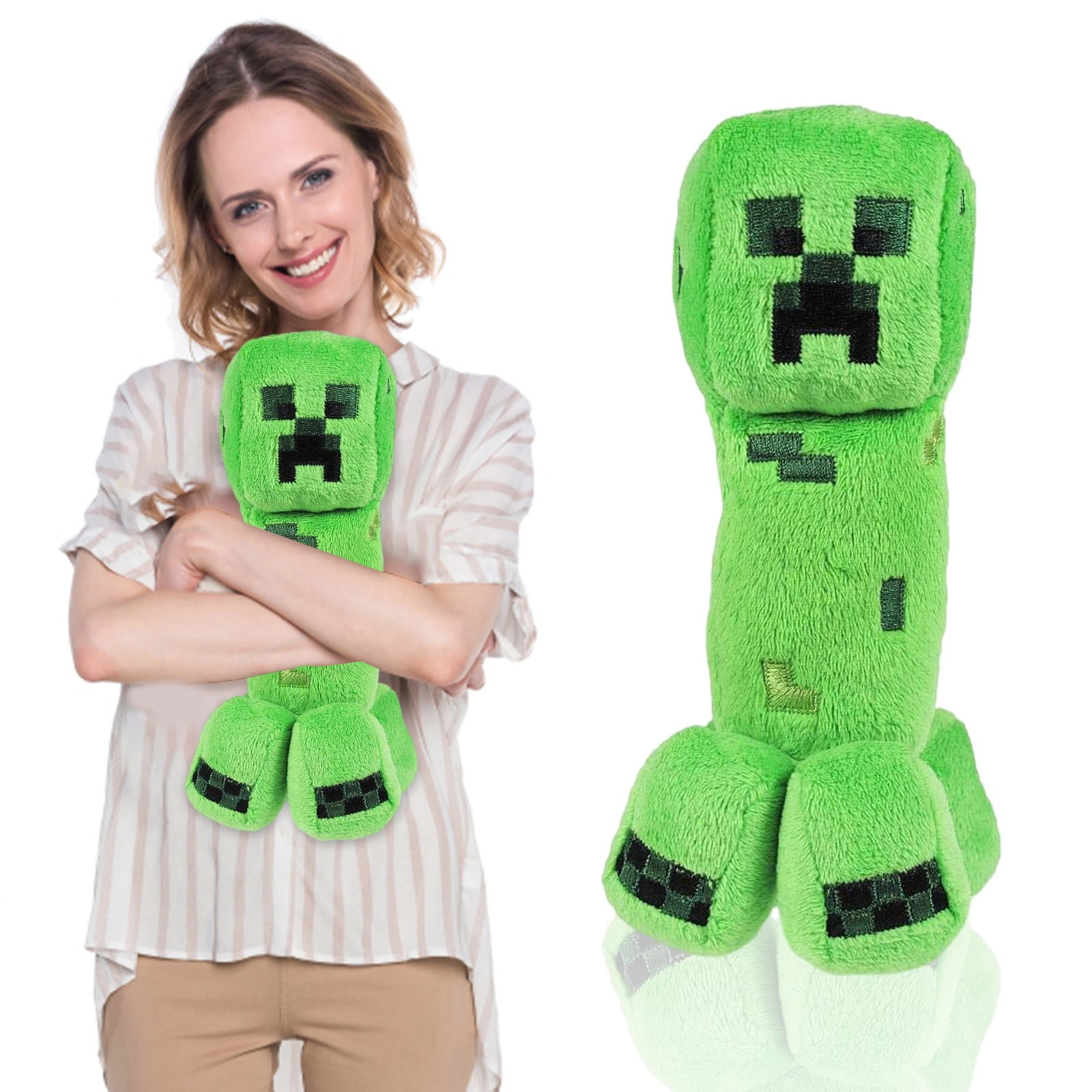 2025 New Cinemark Minecraft Movie Creeper Plush Figure Large 12 Inch ...