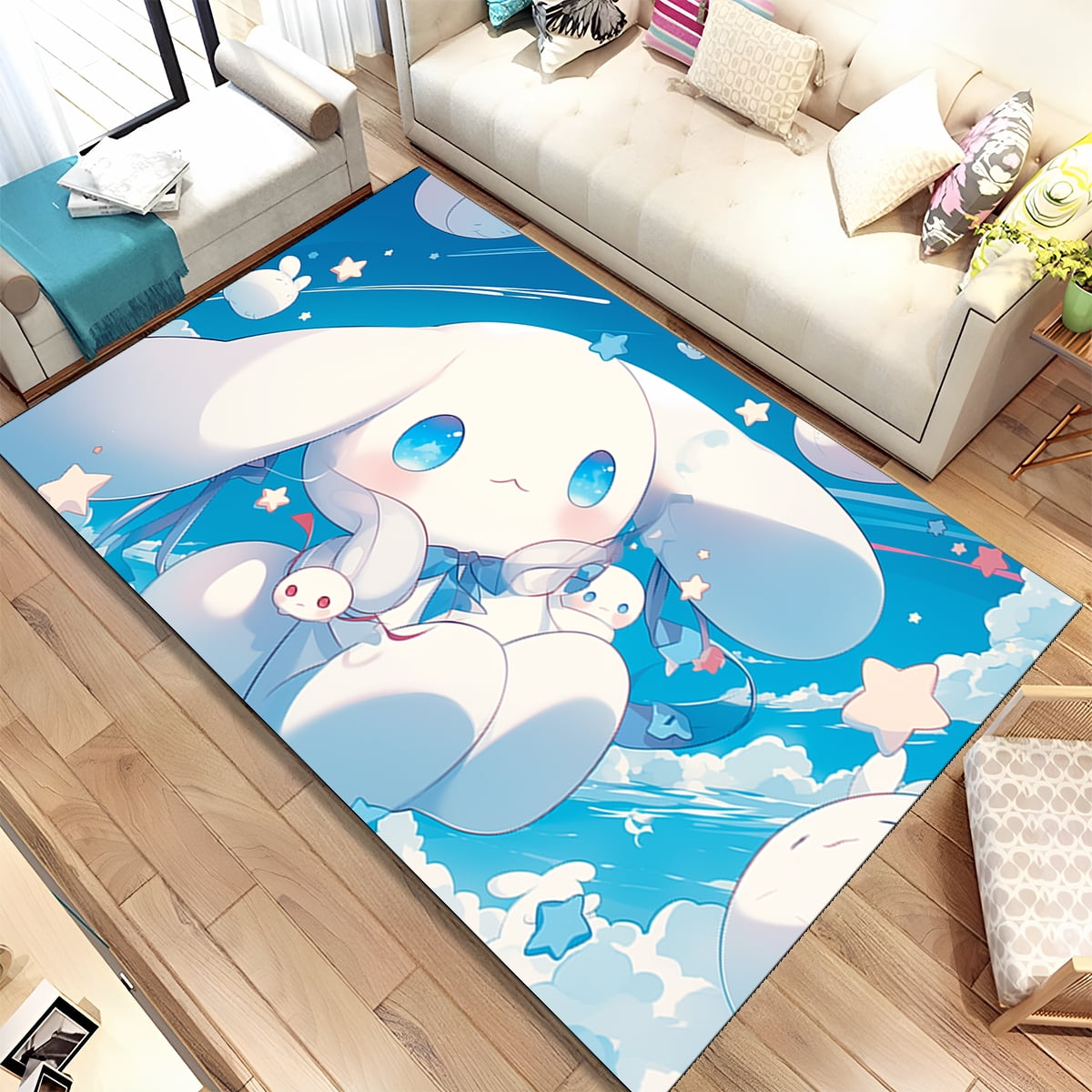 2025 New Cinnamoroll Pompompurin Sanrio Cartoon Carpet Rug for Bedroom ...