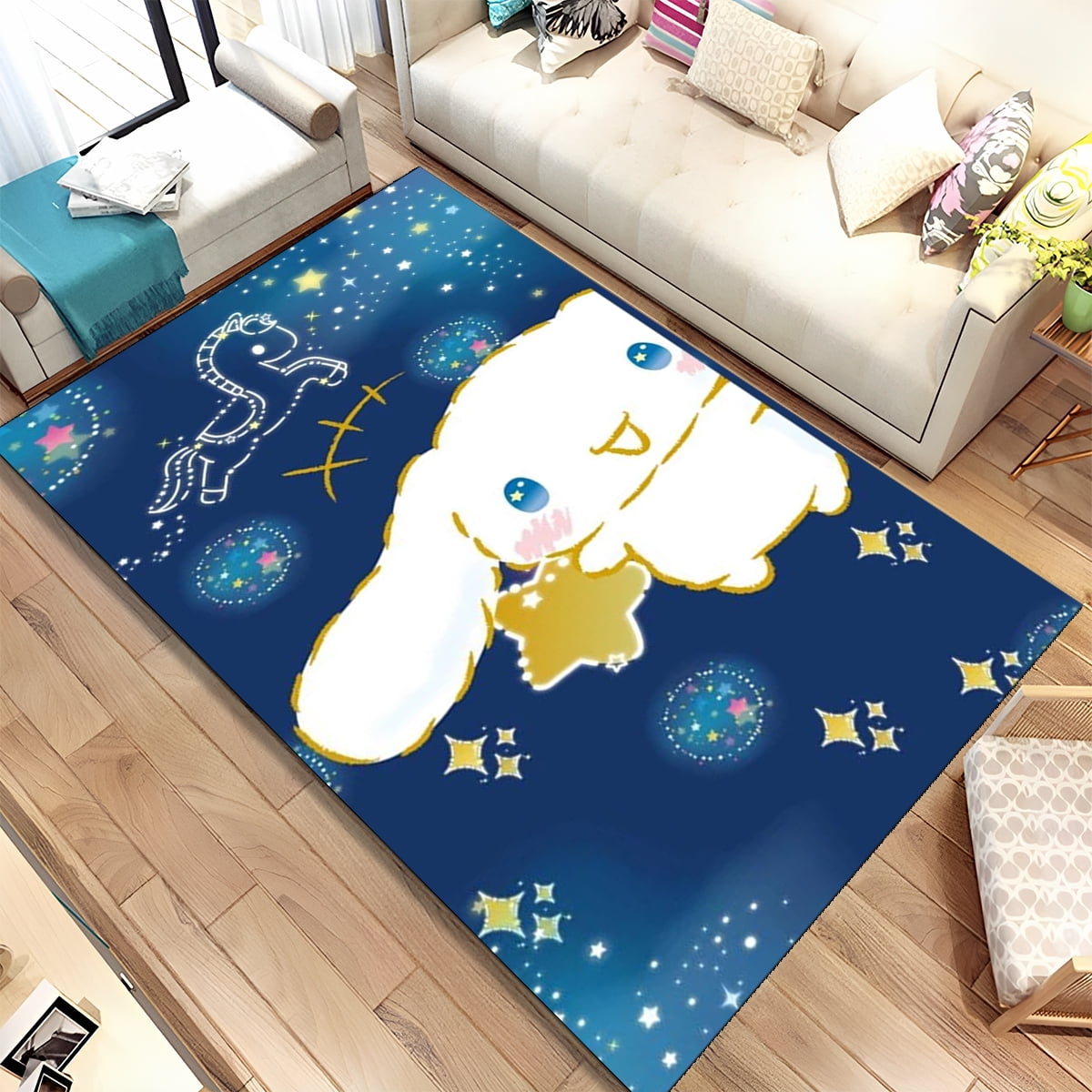 2025 New Cinnamoroll Pompompurin Sanrio Cartoon Carpet Rug for Bedroom ...