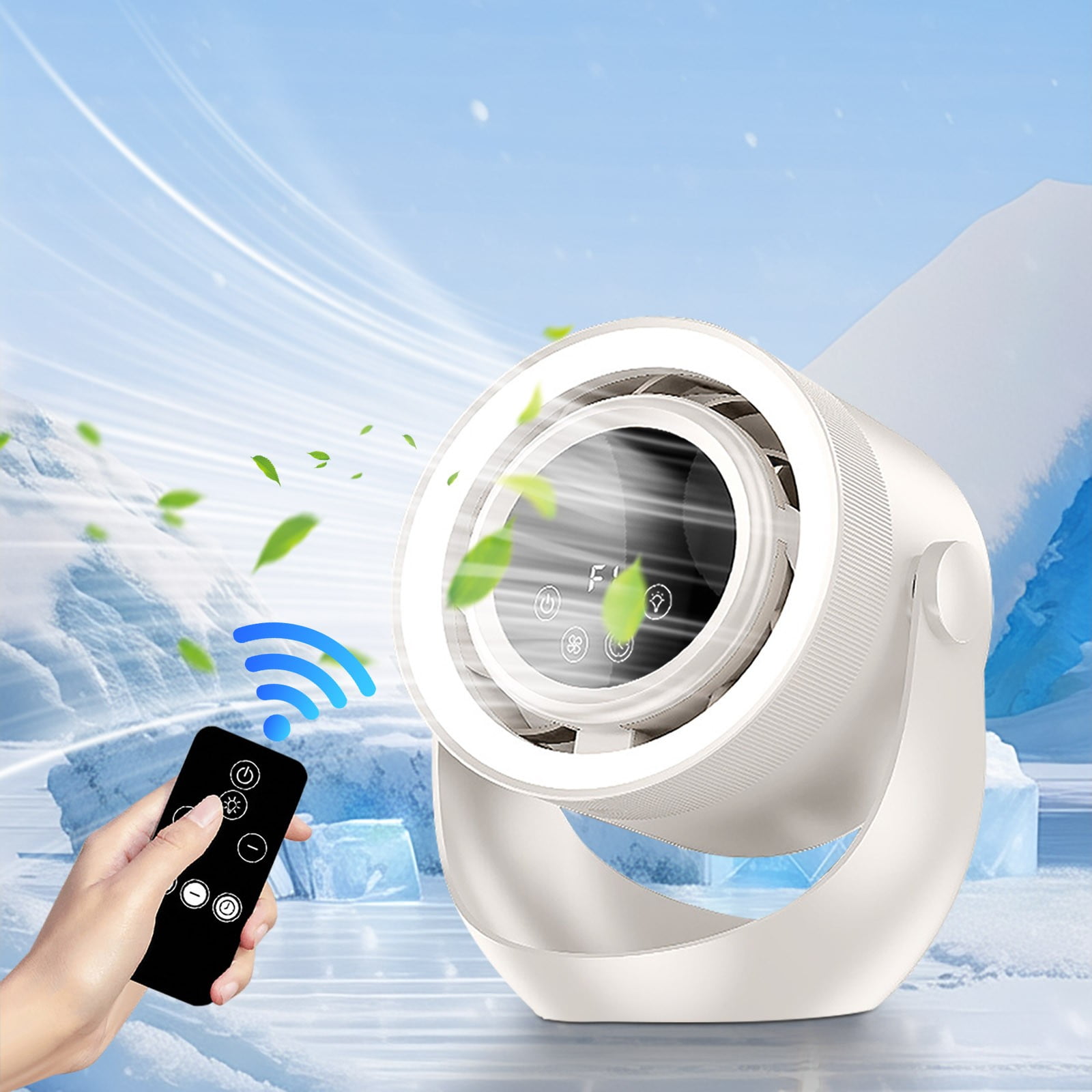 2025 New Circulating Fan Home USB Charging Digital Display Screen Turbo ...