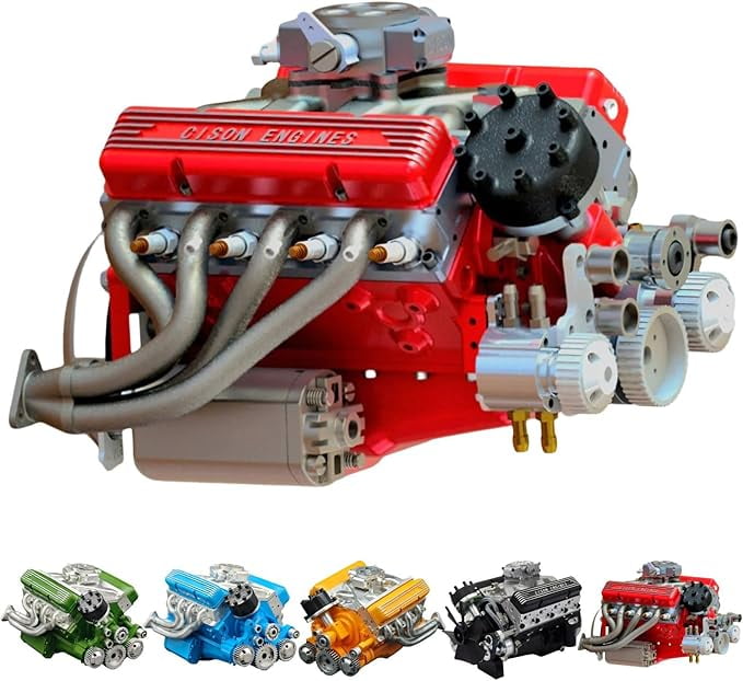 2025 New Cison V8 Engine Model Kit - Gasoline Overhead V8 Small-Block ...
