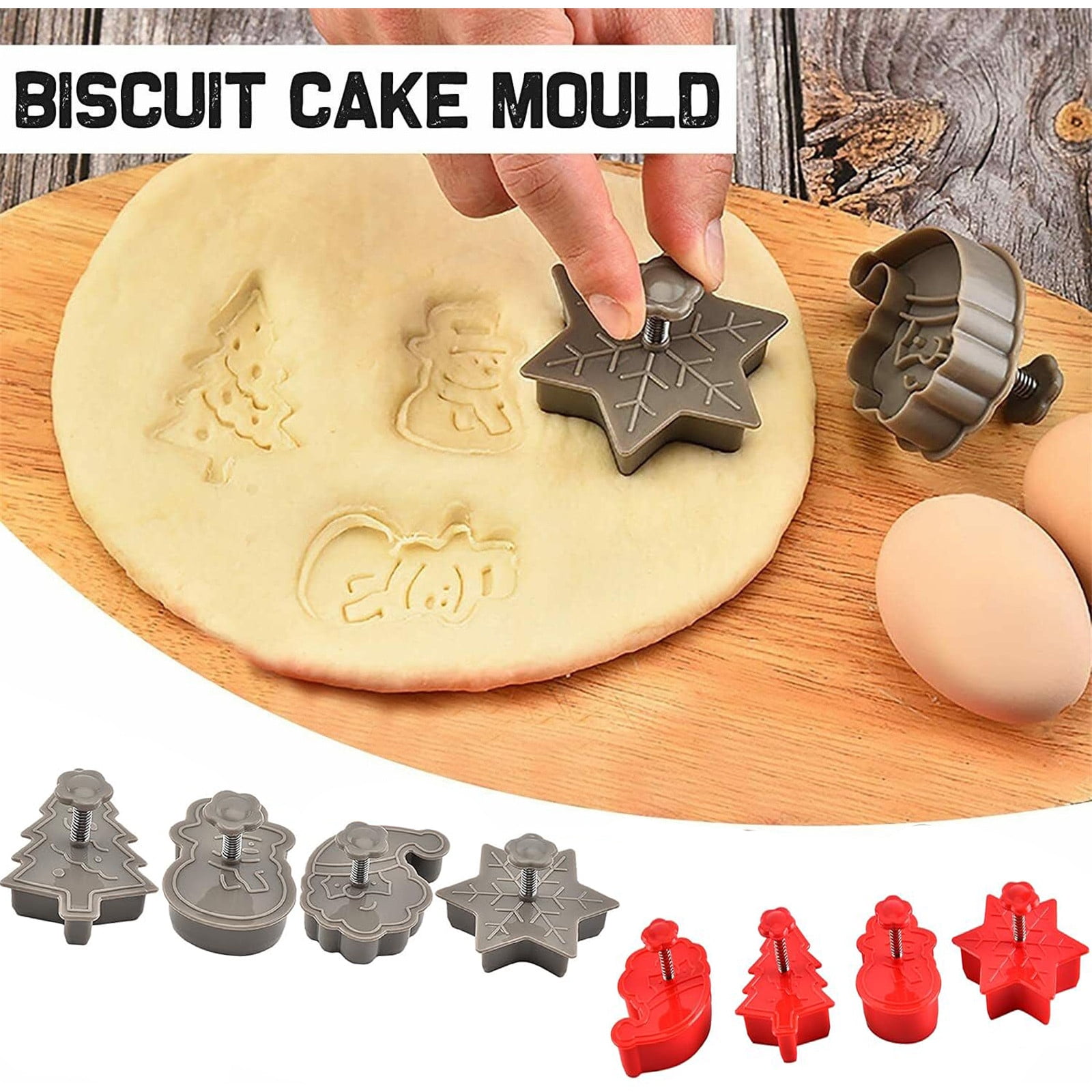 2025 New Clearance 8Pcs Set of Plastic Molds Baking Tool for DIY Three ...