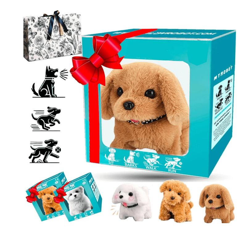 2025 New Clearance! My Realistic Robot Puppy Dog Toy Cute Soft Mini ...