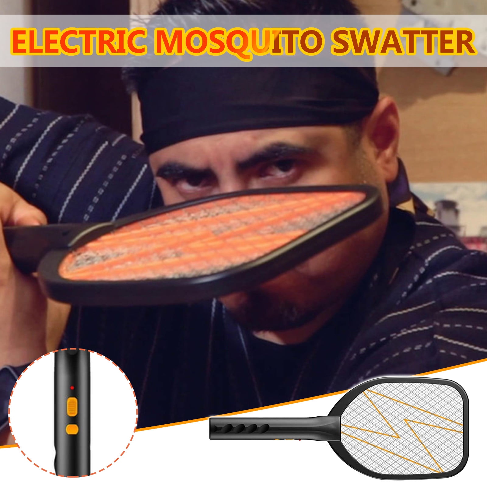 2025 New Clearance USB Interface Of Mosquito Swatter With Game Effects ...