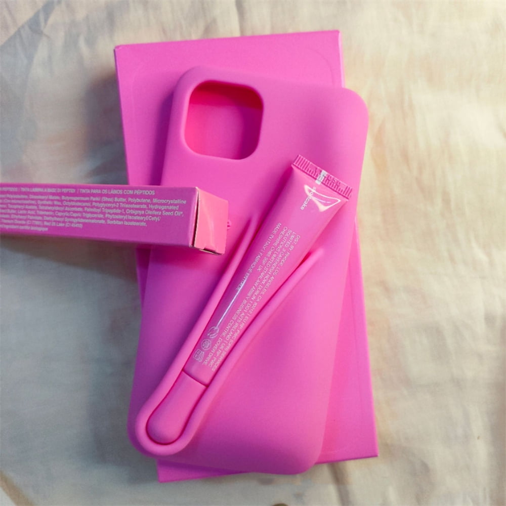 2025 New Color INS Lipstick Silicone DIY Phone Case For iPhone 16 15 14 ...