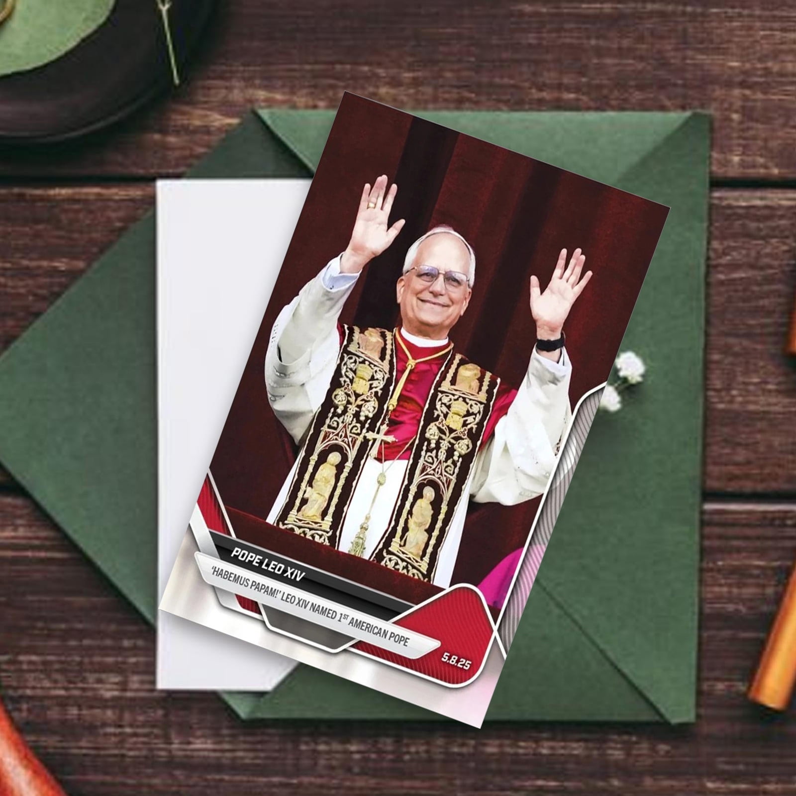 2025 New Commemorative Pope Leo XIV Cards, Character Collectible Cards ...