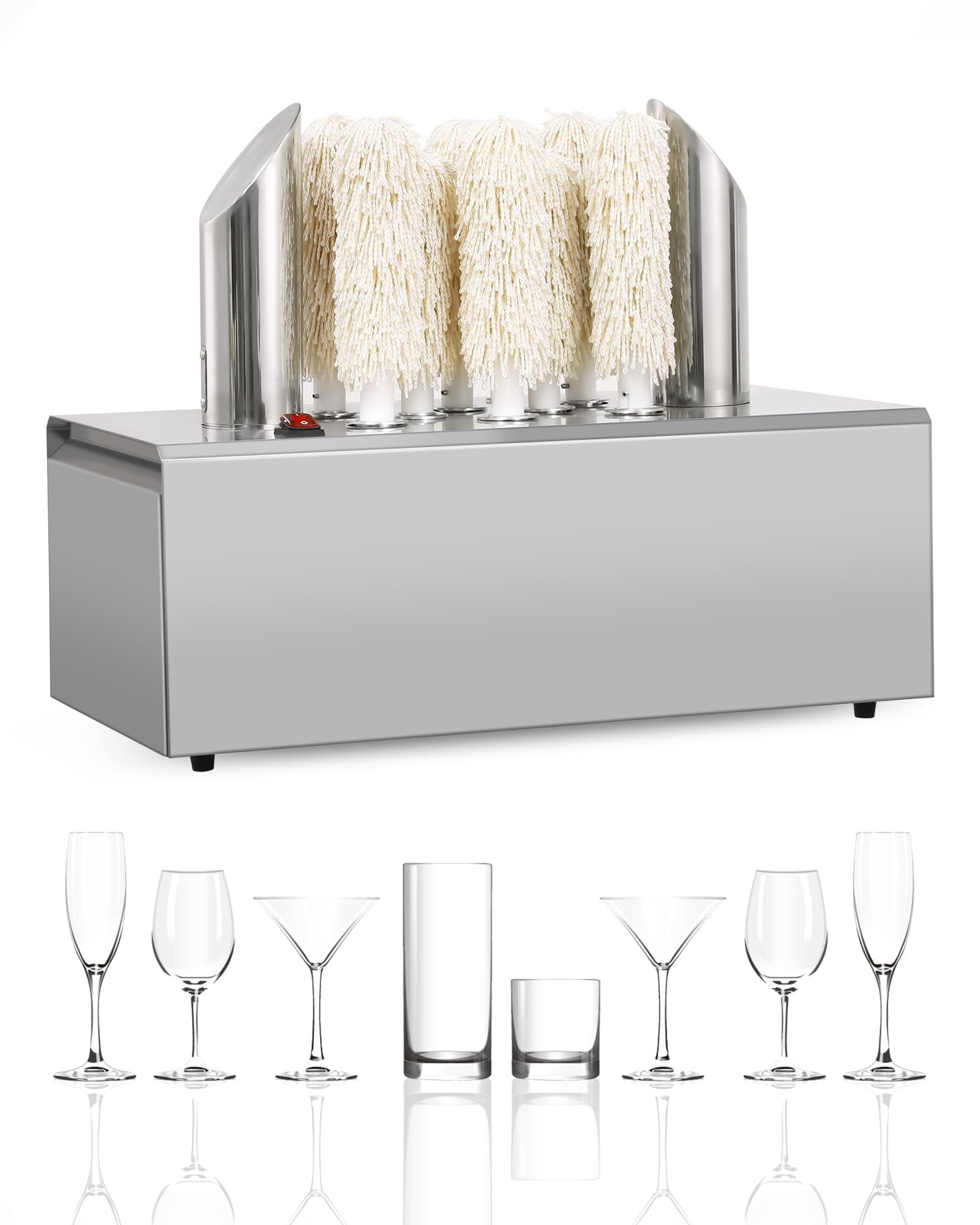 2025 New Commercial Glass Polisher, Wine Glass Polishing Machine for ...