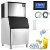350 Lbs/ 24H Commercial Ice Maker Split Ice Cube Machine Cafe, Free ...