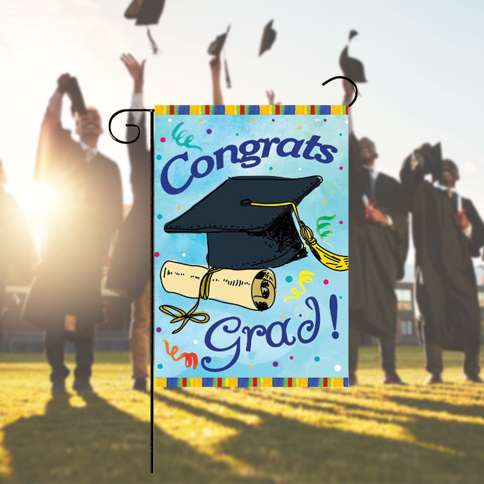 2025 New Congrats Grad Garden Flag 40X28 Inch Graduation Season ...