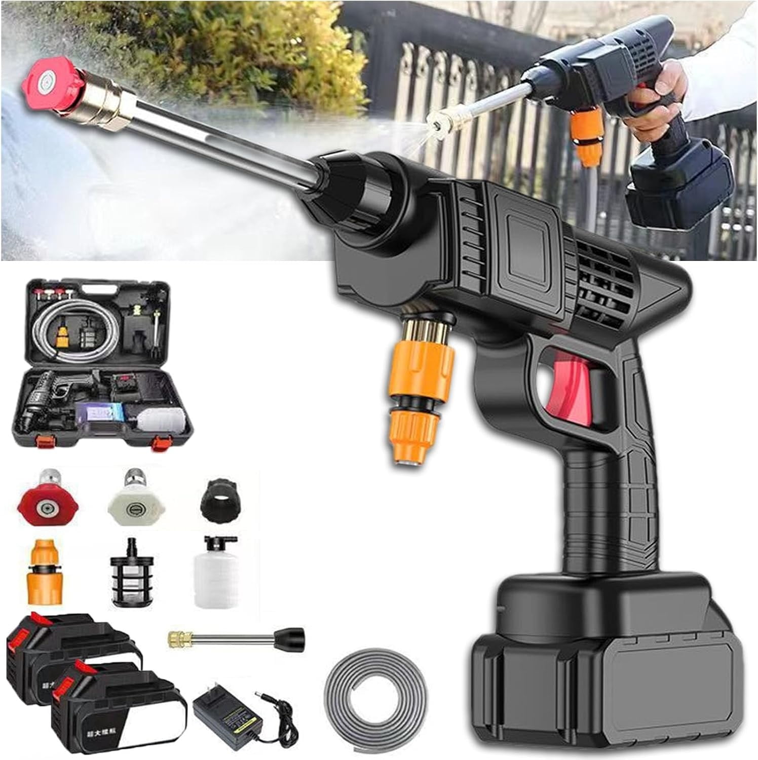 2025 New Cordless Portable Multi-Function High Pressure Water Blasters ...