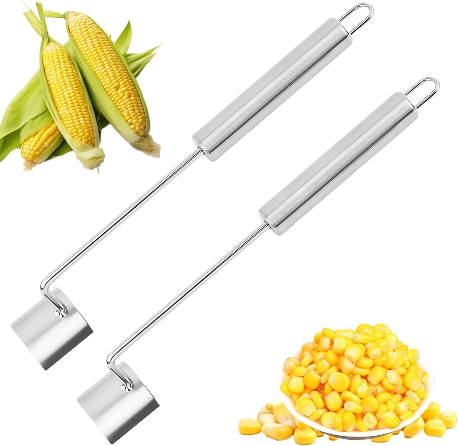 2025 New Corn Peeler for Corn on the Cob,Long Handle Stainless Steel ...
