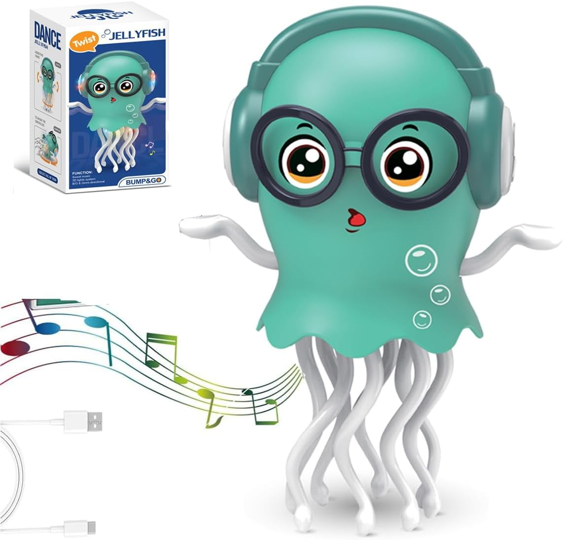 2025 New Crawling Electric Dancing Octopus Toy, Squid Tummy Time Toy ...