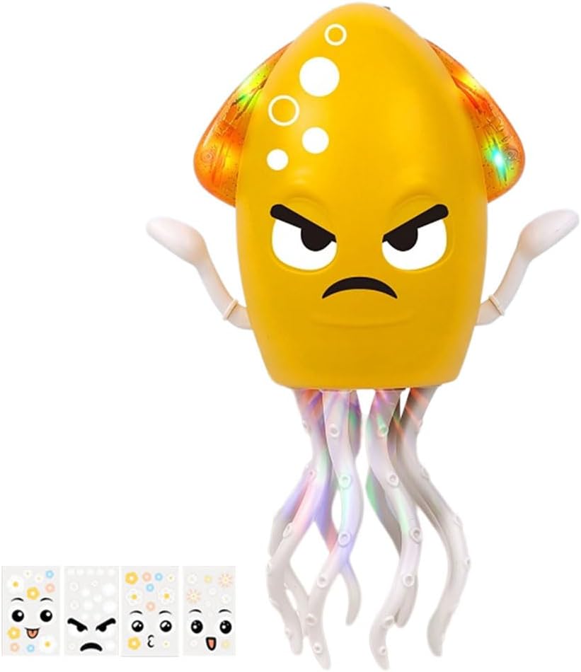 2025 New Crawling Electric Dancing Octopus Toy, Squid Tummy Time Toy ...