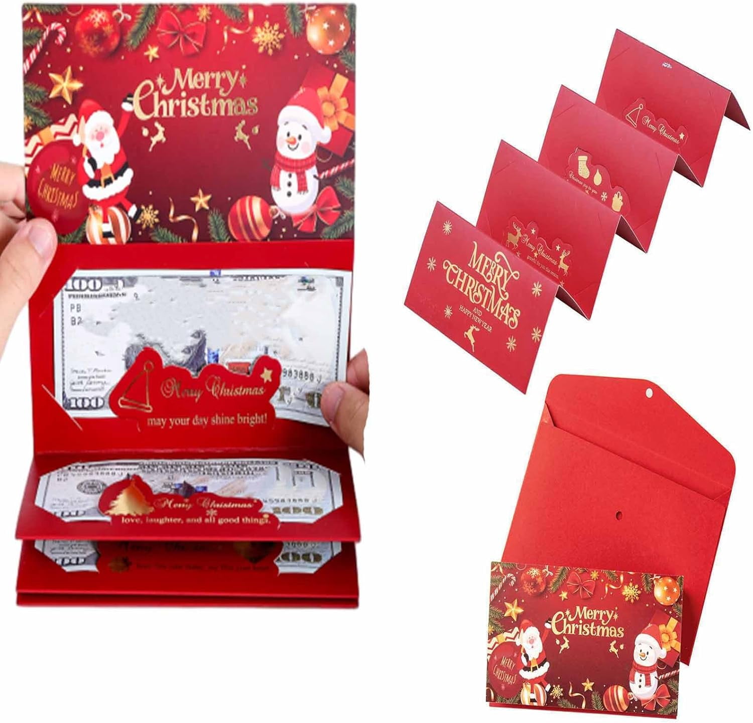 2025 New Creative Christmas Cash Gift Envelope, Christmas Cash Envelope ...