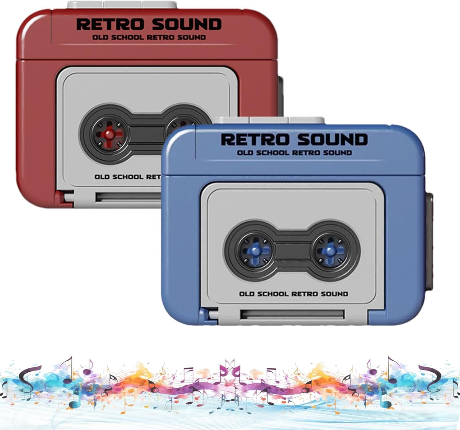 2025 New Creative Mini Tape Recorder Keychains, Retro Sound Keychain ...