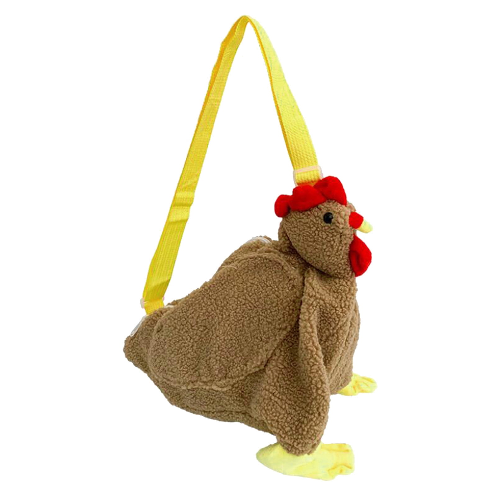 2025 New Cute Chicken Hen Purse Bag Fluffy Hen Shoulder Plush Handbag ...
