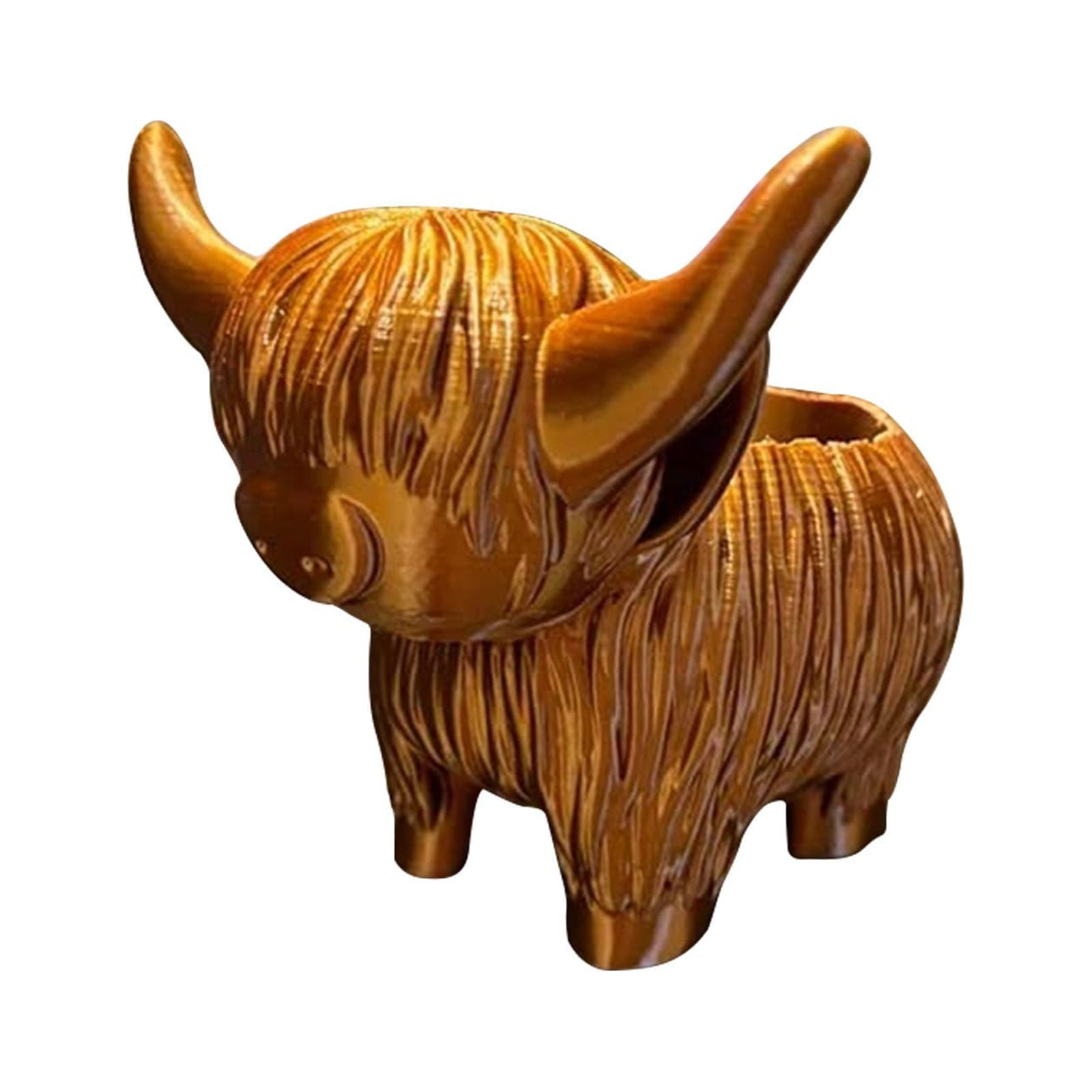 2025 New Cute Highland Cow Planter Plant Pot,Resin Succulent Flowers ...