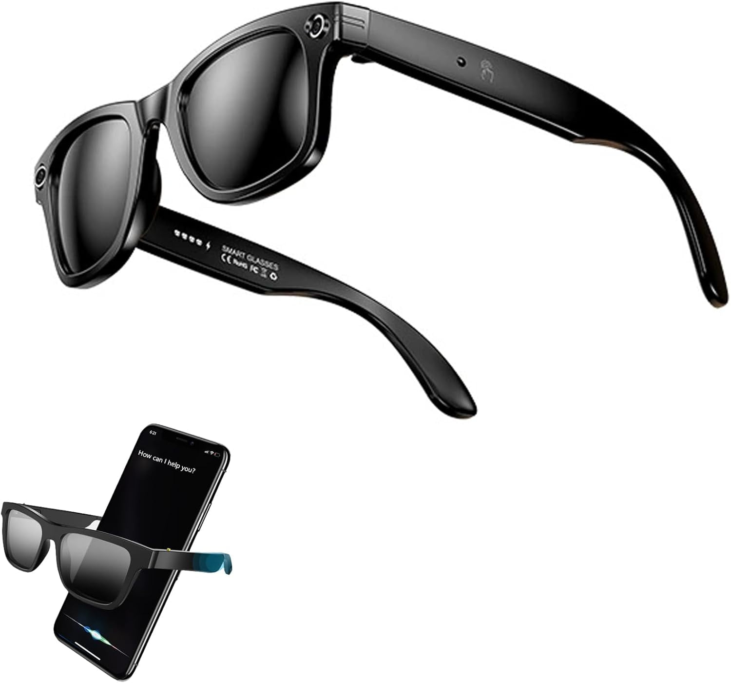 2025 New Cyanvue Ai Smart Glasses – 8mp Camera Glasses with Music ...