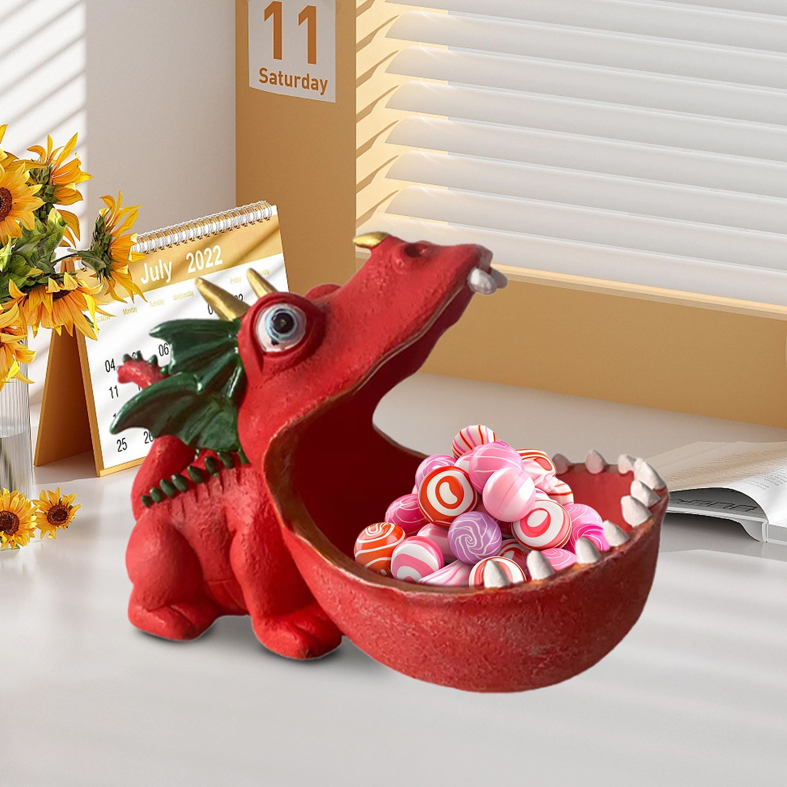 2025 New Dinosaur-Shaped Candy Dish - Jurassic-Themed Snack Storage ...