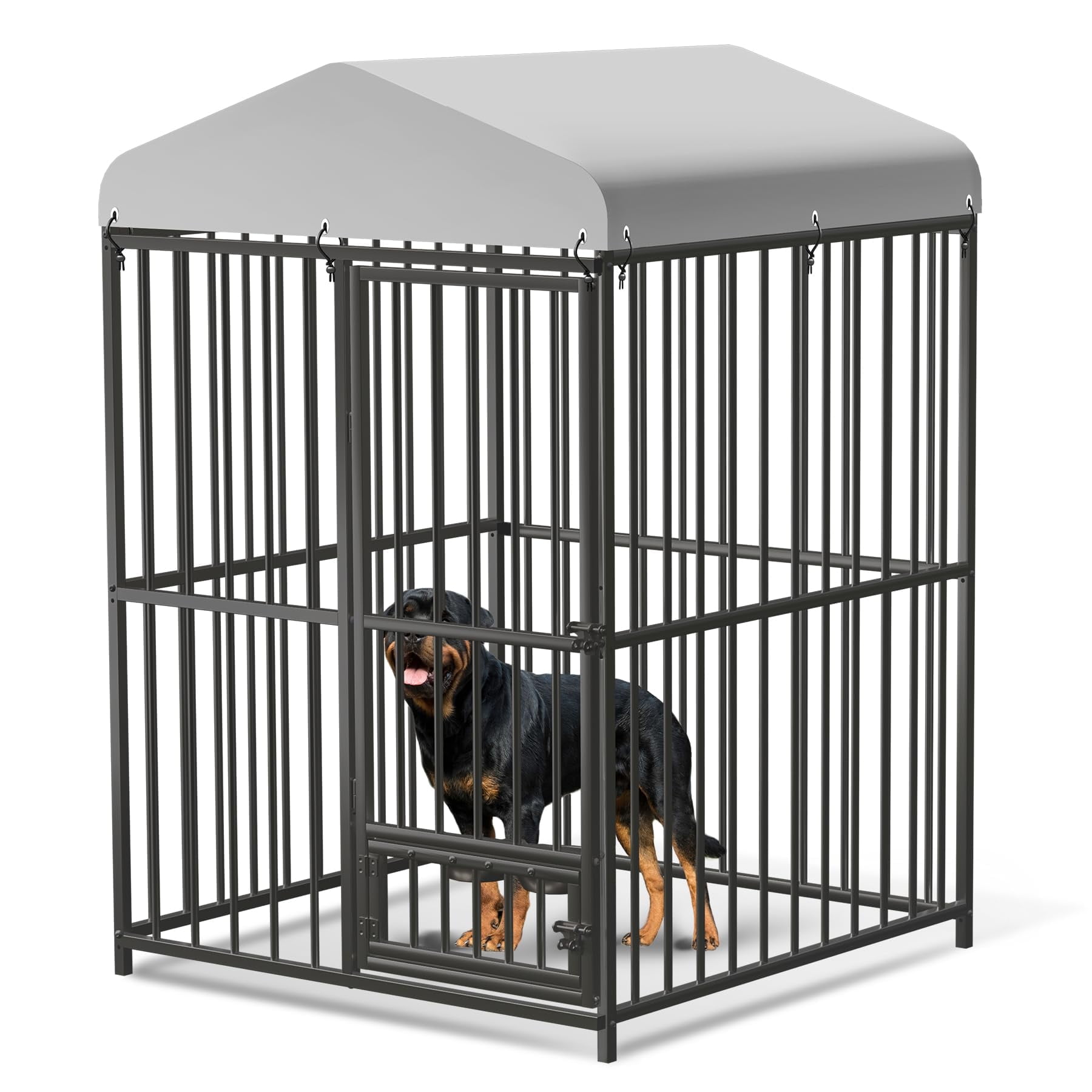 2025 New Dog Kennel Outside,Large Outdoor Dog Kennel with Weatherproof ...