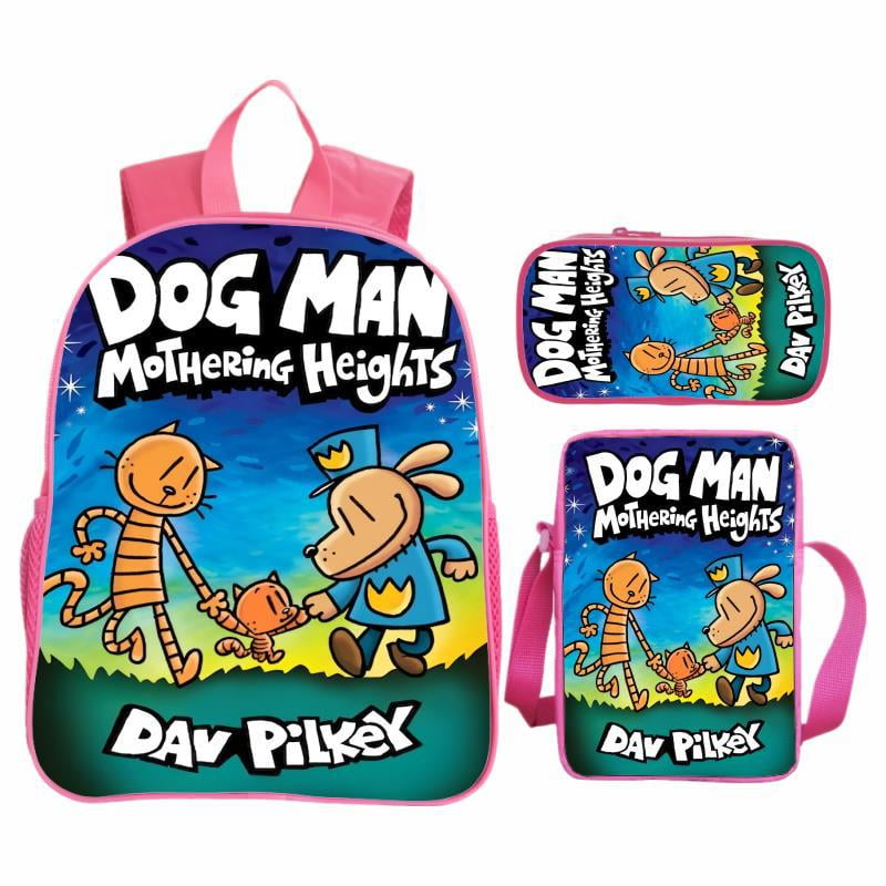 2025 New Dog Man 16" Students Pink Backpack, Welcome Back to School ...