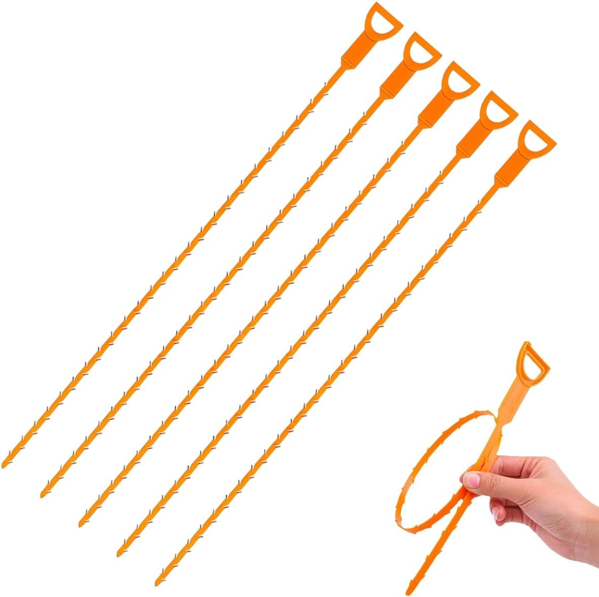 2025 New Drain Clog Remover, Upgrade 20 Pack 20 Inch Flexible Hair ...