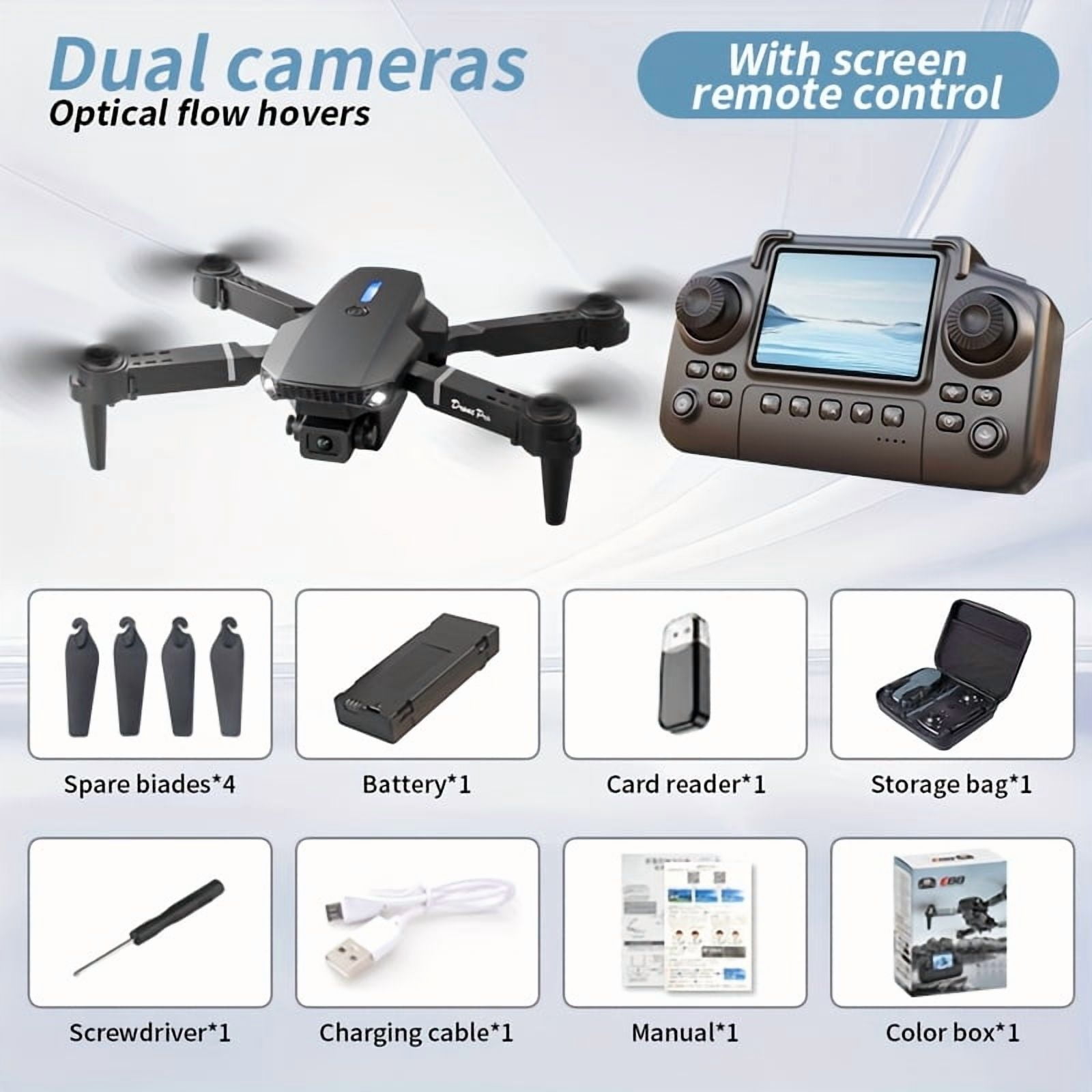 2025 New Drone MAX: HD Screen & Camera, 40min Battery, Obstacle ...