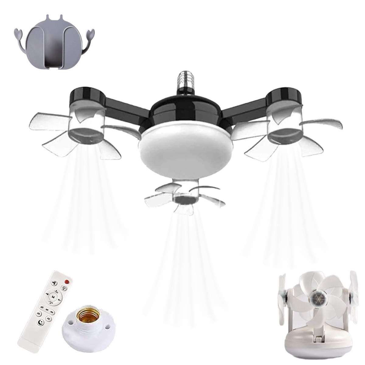 2025 New Drone Style Light Fan, 2 in 1 Hanging Fan with LED Lantern ...