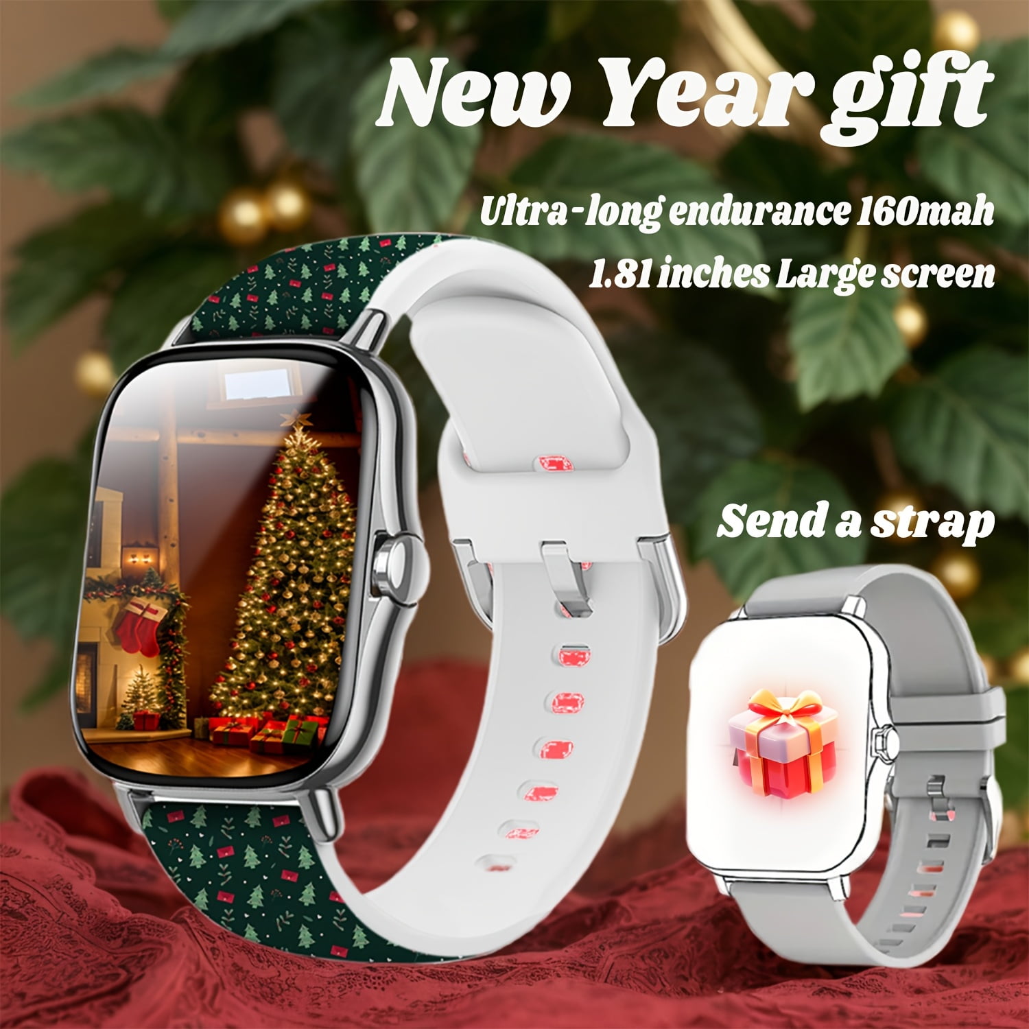 2025 New Dual-Strap Sport Smart Watch - 1.81'' Large Screen, Fitness ...