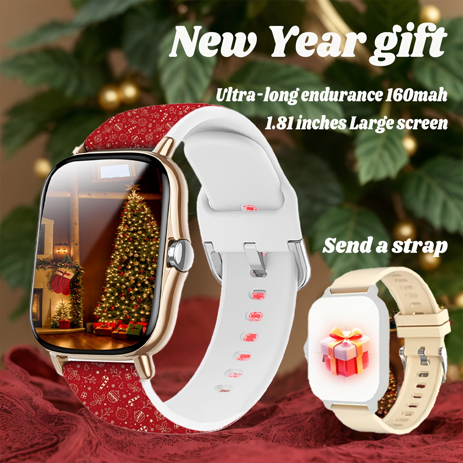 2025 New Dual-Strap Sport Smart Watch - 1.81'' Large Screen, Fitness ...