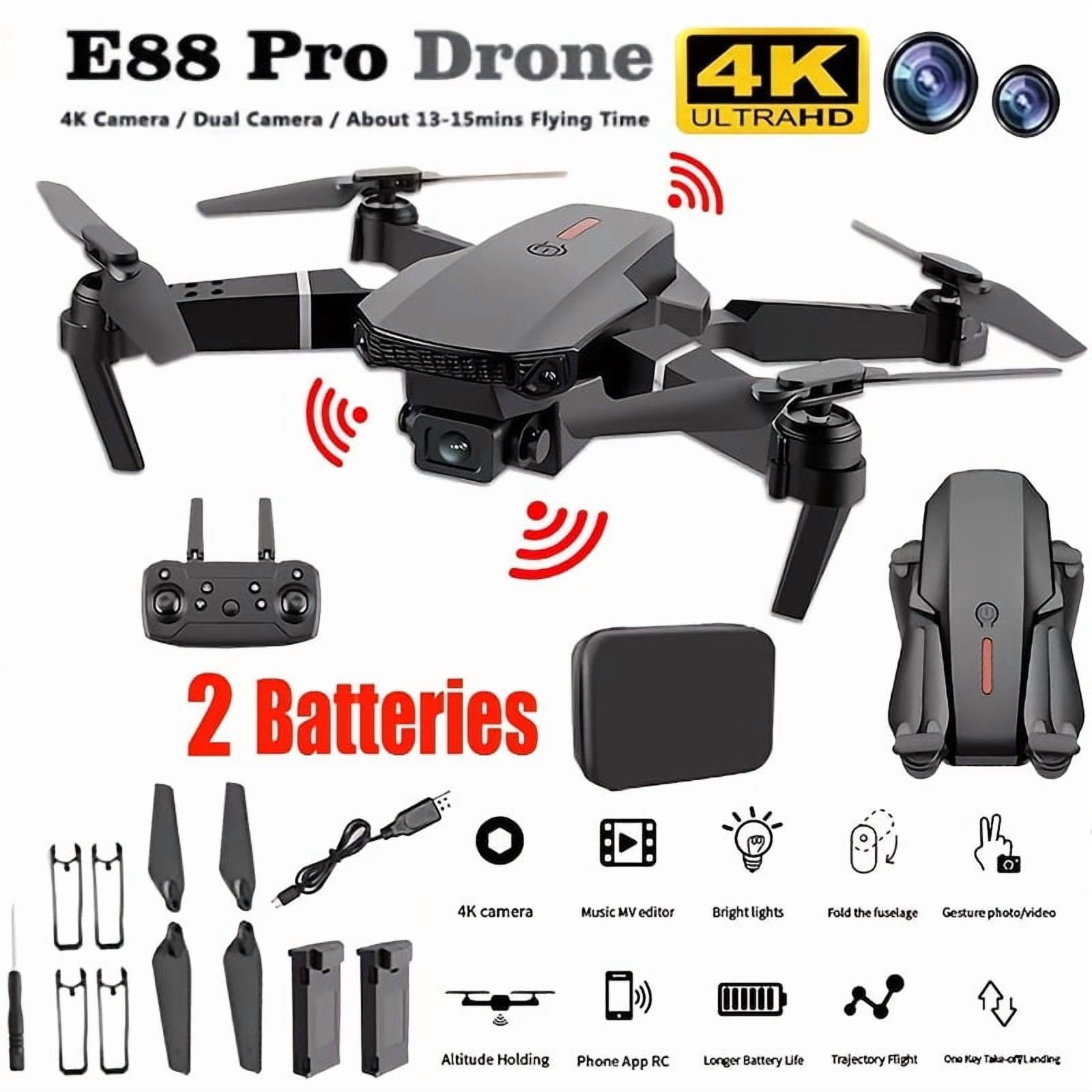 2025 New E88/E99 Dual Camera Drone - Foldable, Color Lighting ...