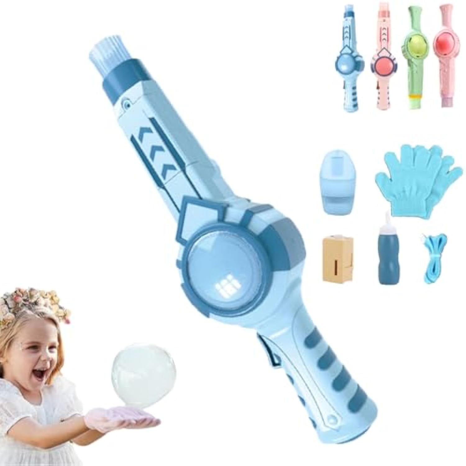 2025 New Elastic Bubble Fog Wand, Colorful Smoke Bubble Machine, Bubble ...