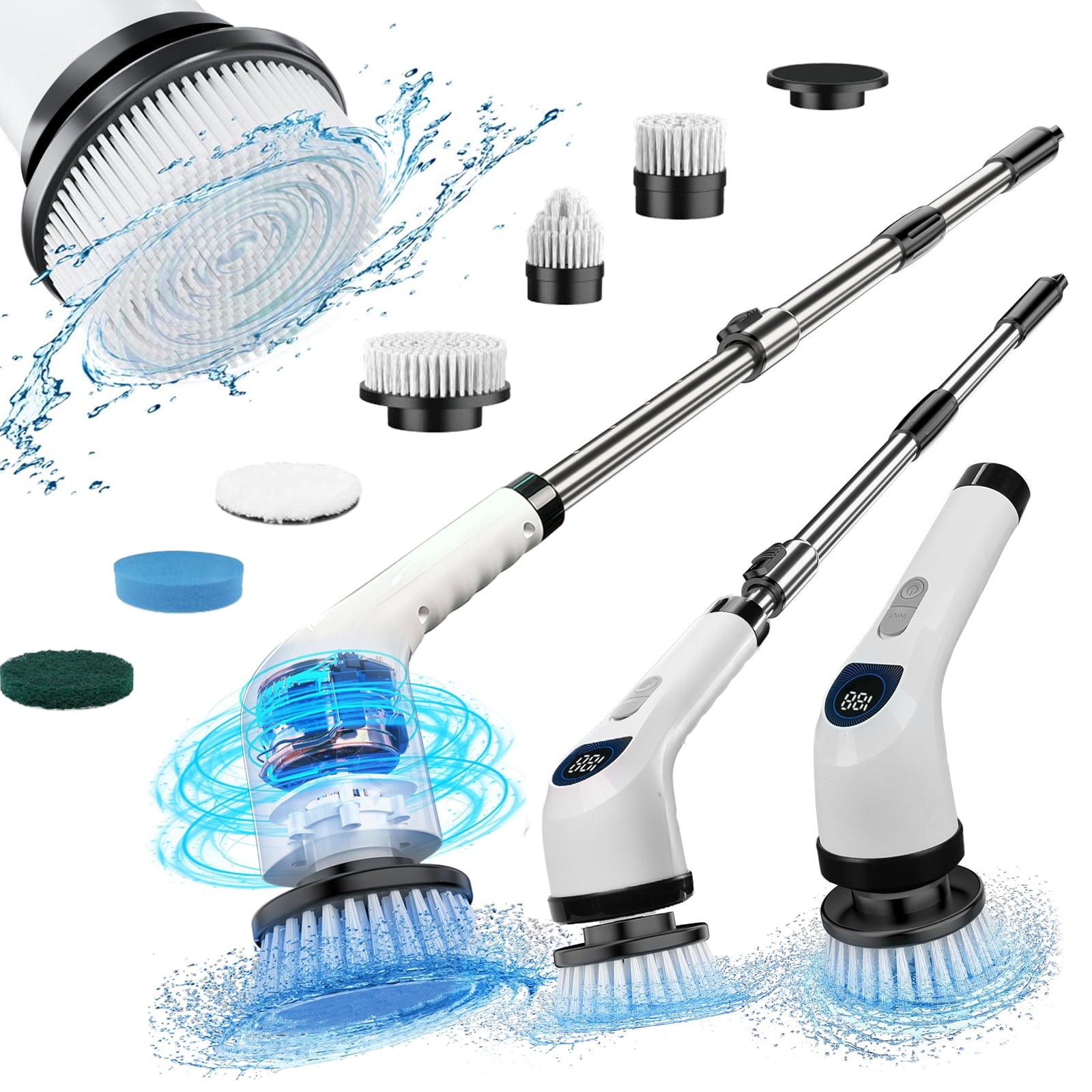 2025 New Electric Spin Scrubber, Ipx7 Waterproof Power Shower Scrubber ...