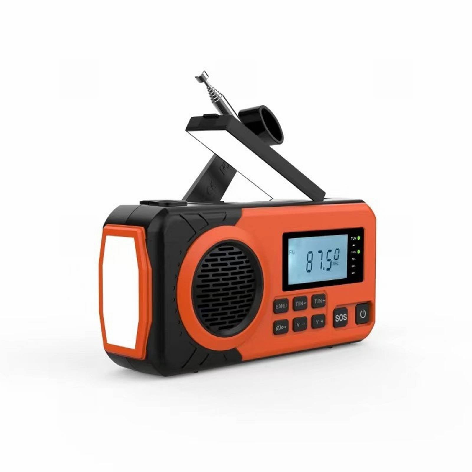 2025 New Emergency Radio, 5000mAh Power Bank Solar Hand Crank Radio, AM ...