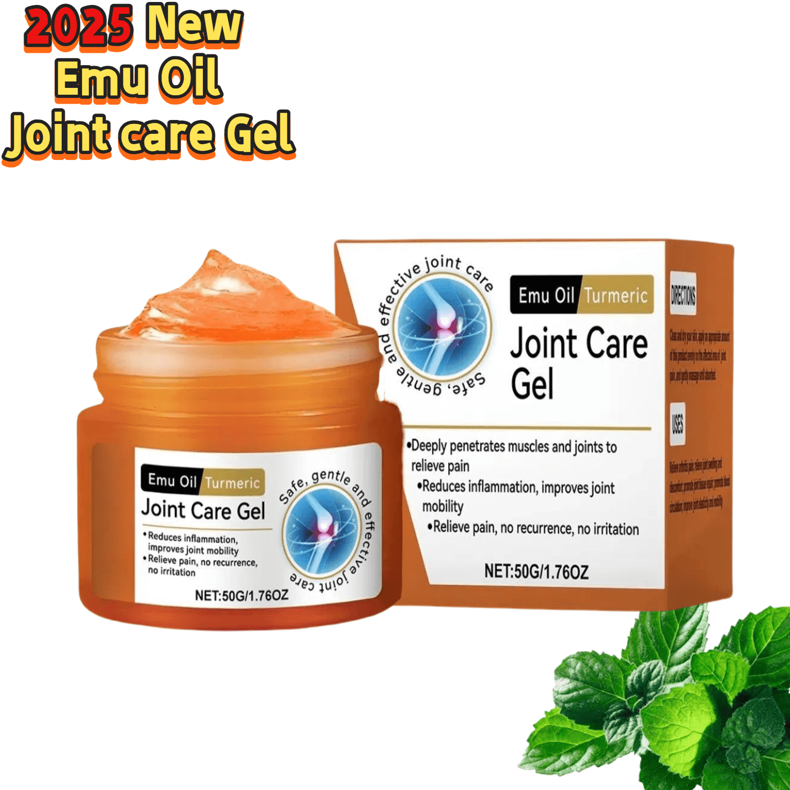 2025 New Emu_Oil Túrmeric Joint Thérapy Gel, – Natural Joint & Bone ...