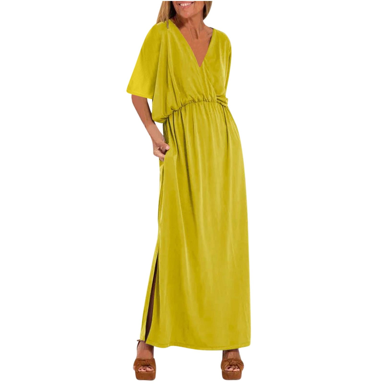 2025 New Fashion Dresses for Women Casual Fashionable Solid Color High ...