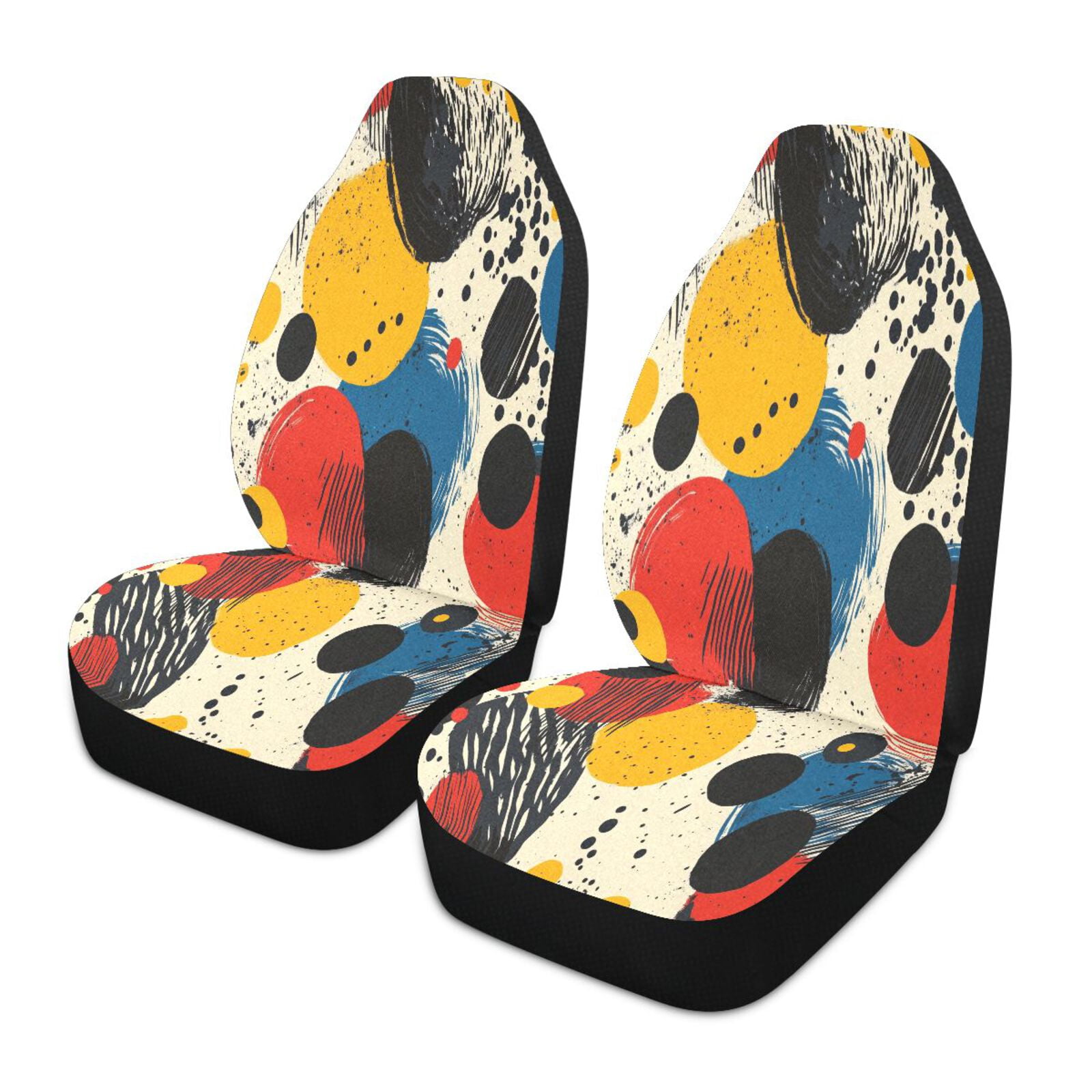 2025 New FashionAbstract colorful circle pattern(2) Design Car Seat ...