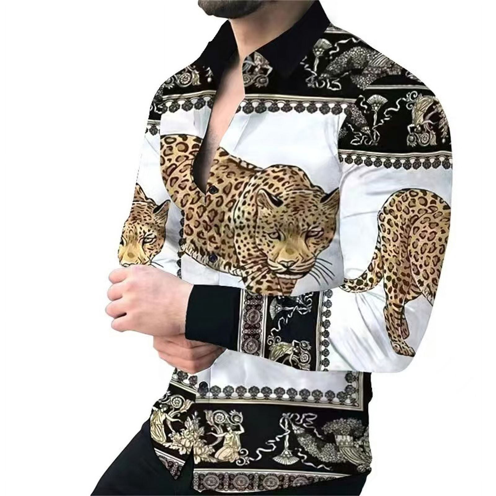 2025 New Fashionable 3D Multiple Stripe Men's Button Collar Shirt ...