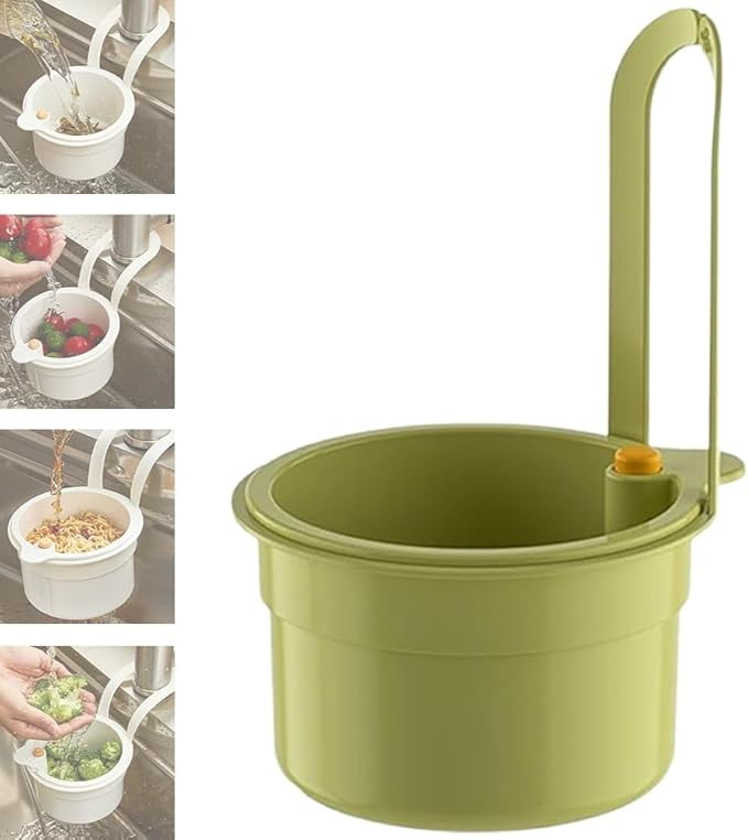 2025 New Faucet Hanging Strainer, Plastic Kitchen Sink Drain Basket ...