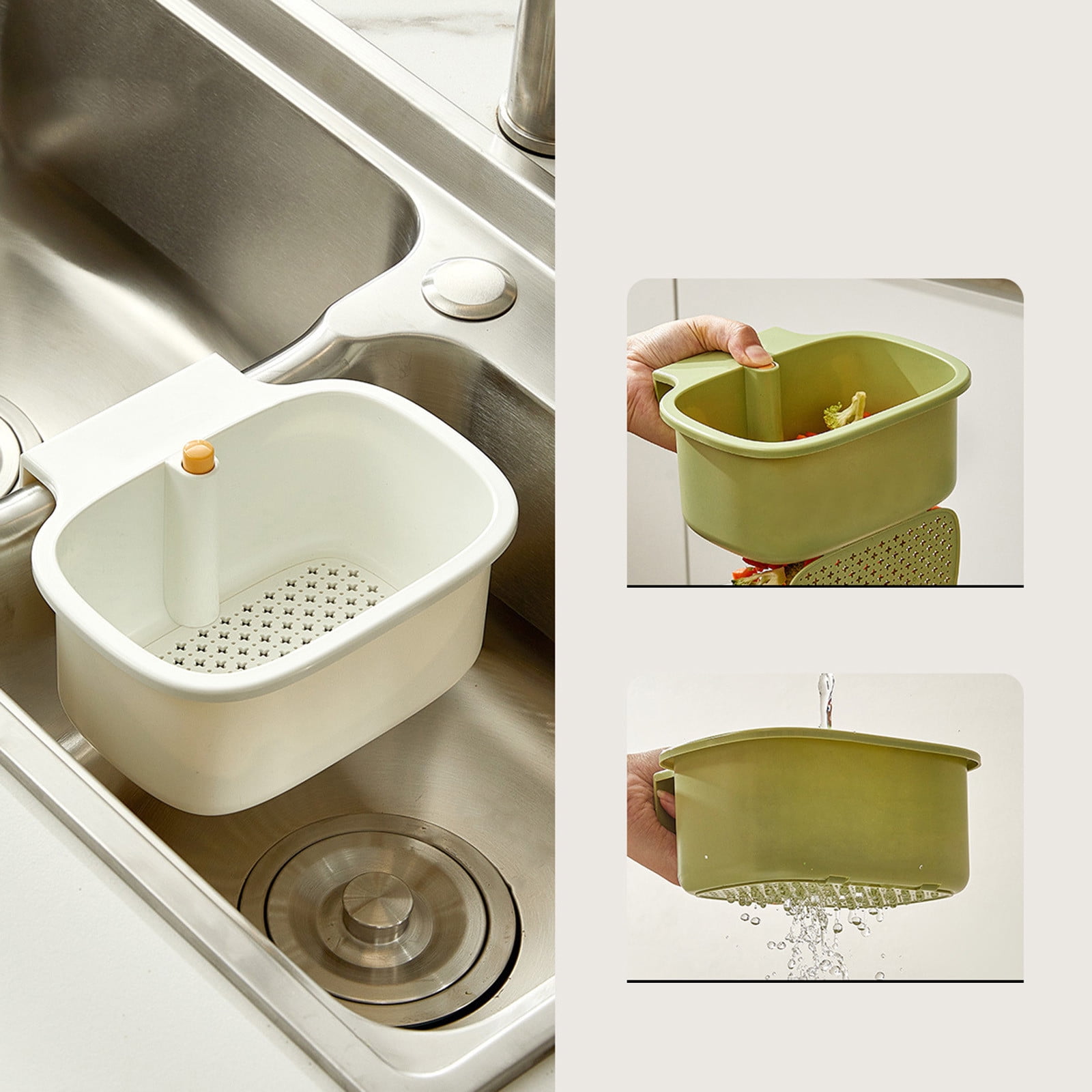 2025 New Faucet Hanging Strainer, Press Automatic Dumping Kitchen ...