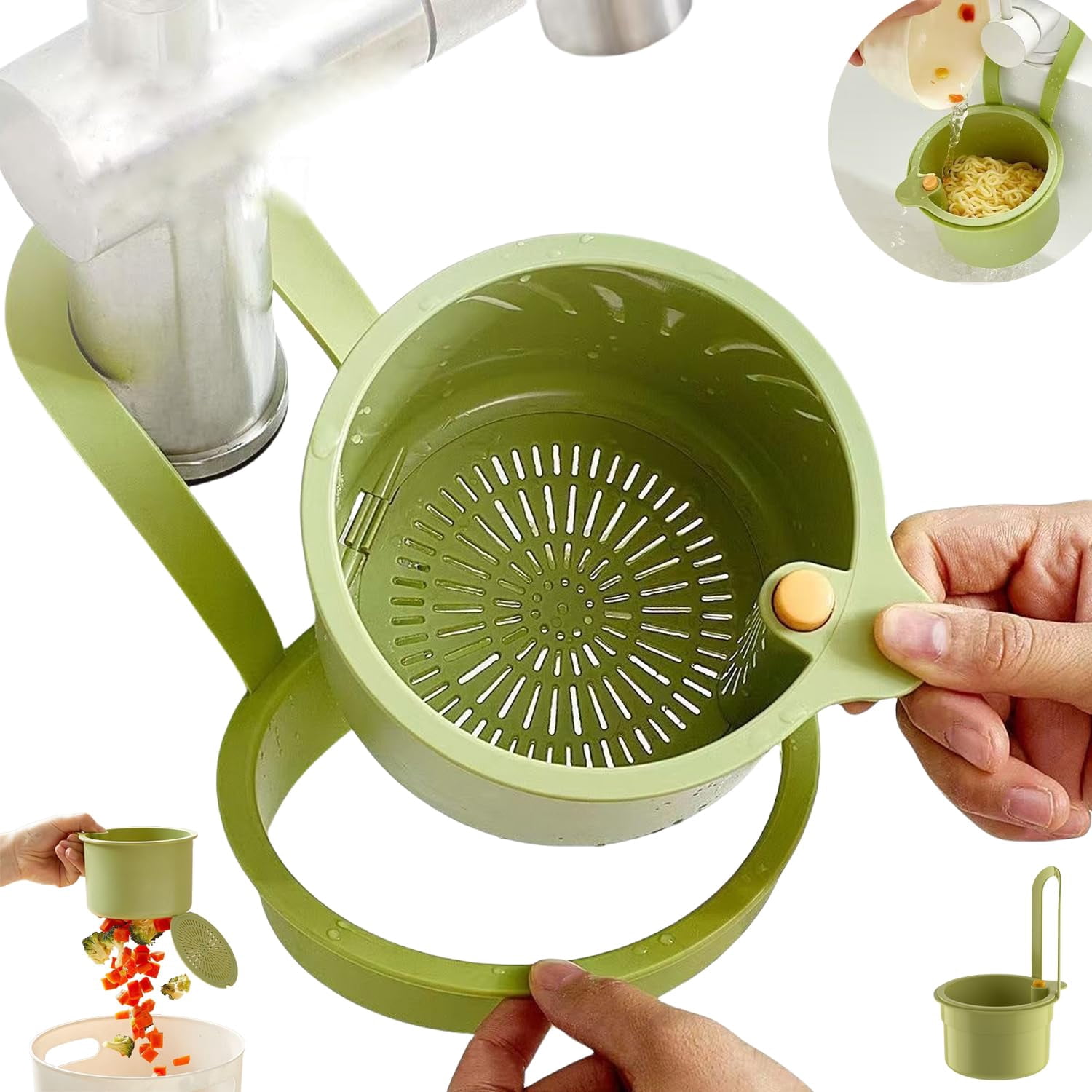 2025 New Faucet Hanging Strainer - Self-Cleaning Corner Sink Food ...