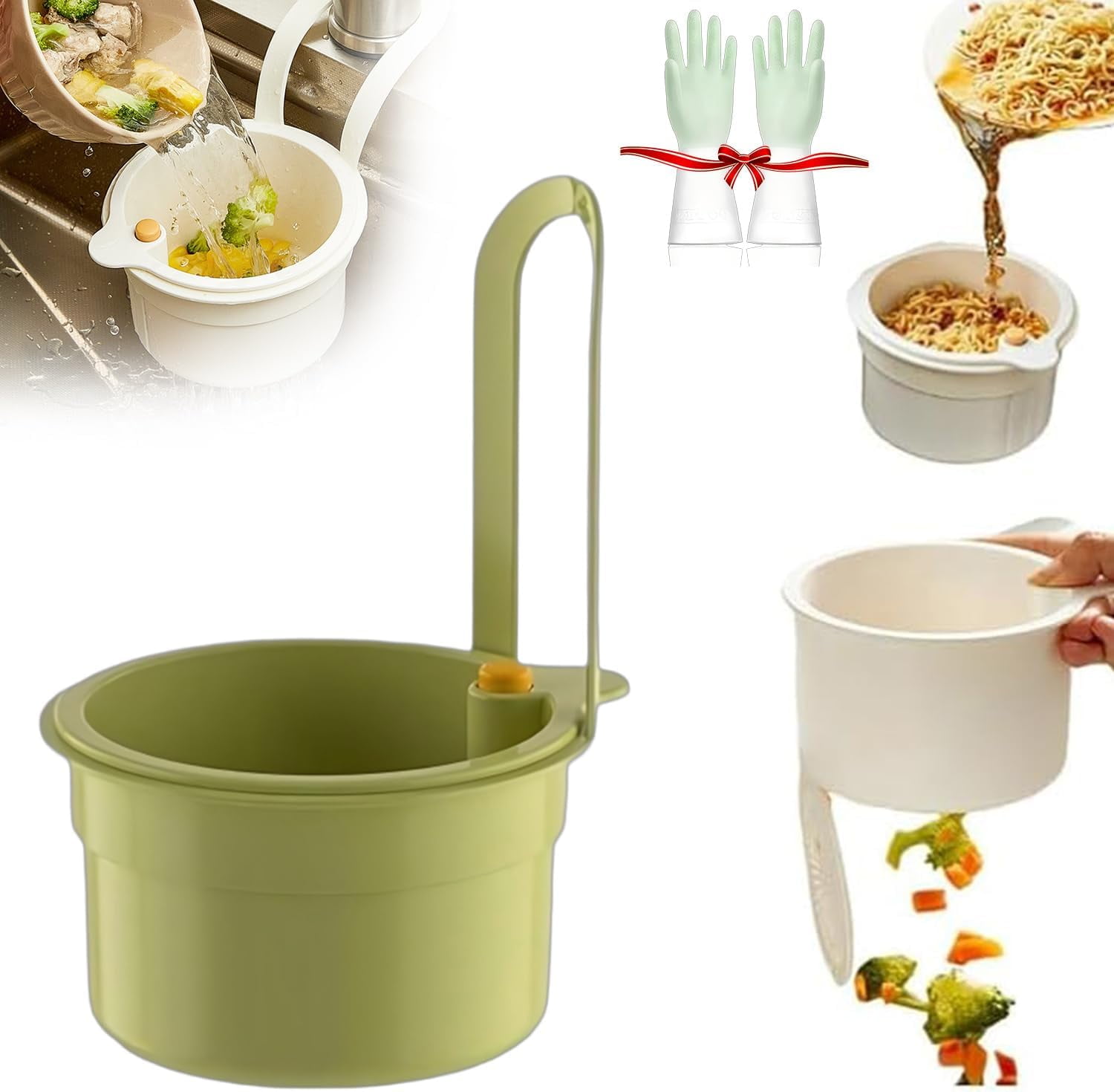 2025 New Faucet Hanging Strainer, Sink Strainer Basket, Self-Cleaning ...