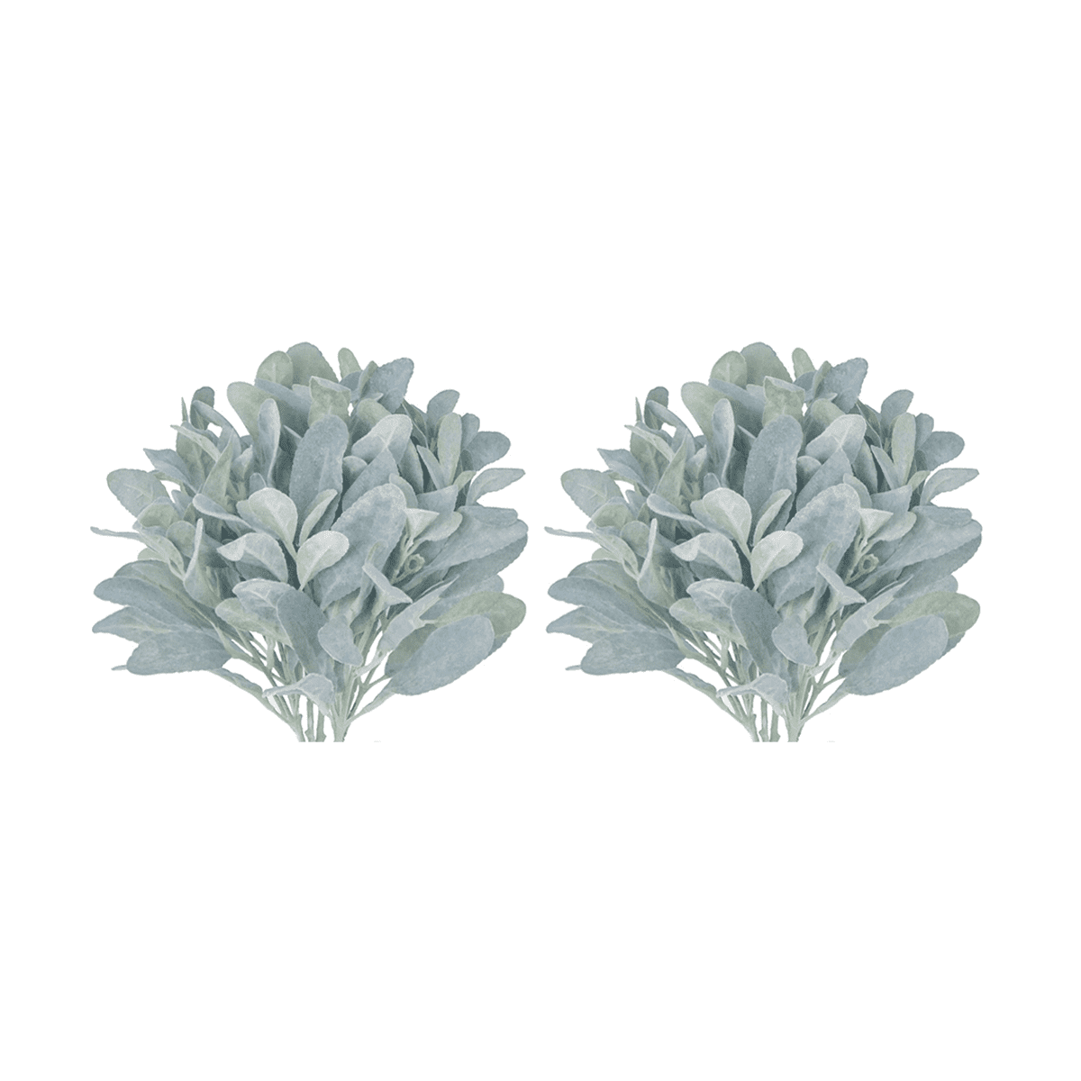 2025 New! Faux Lambs Ear Stems 10Pcs Flocked Artificial Greenery Solid ...