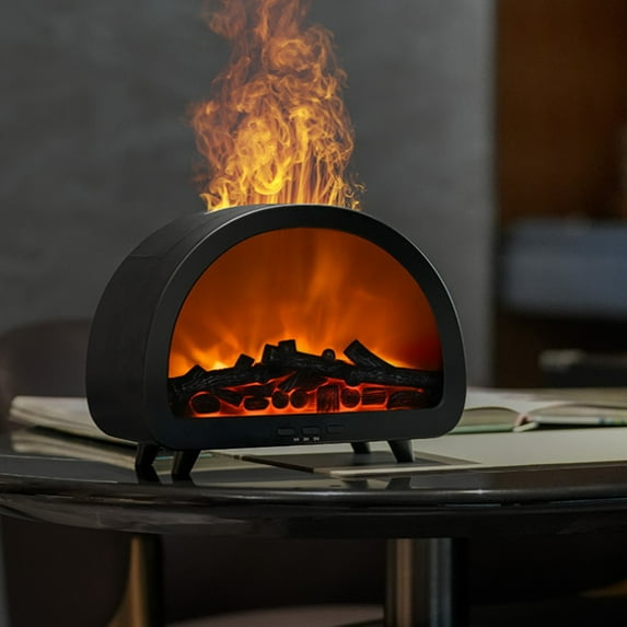 2025 New Fireplace Aroma Diffuser Essential Oil Diffuser with Realistic ...