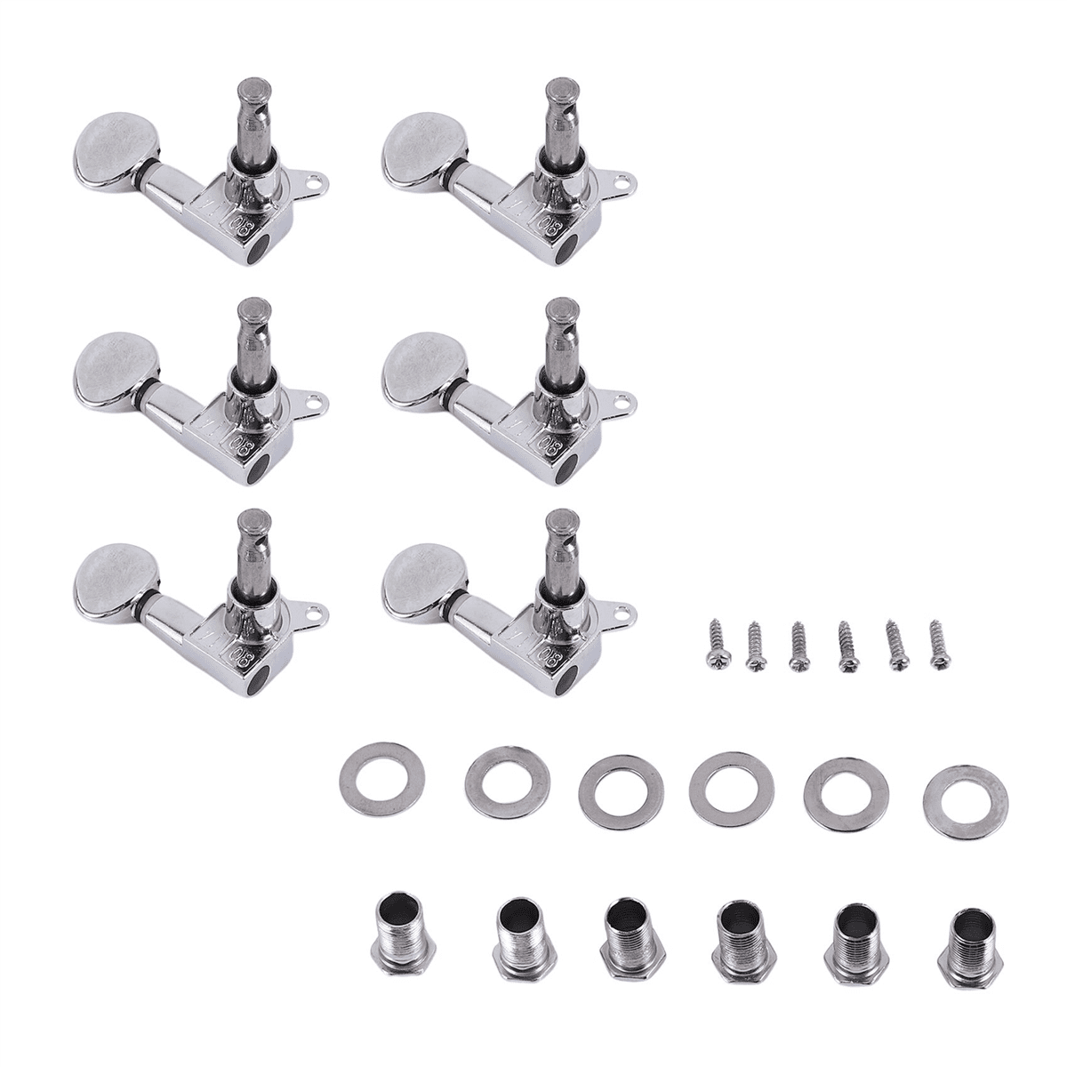 2025 New! Fleur Tuning Pegs / Strings for Acoustic Guitar 6L Silver ...