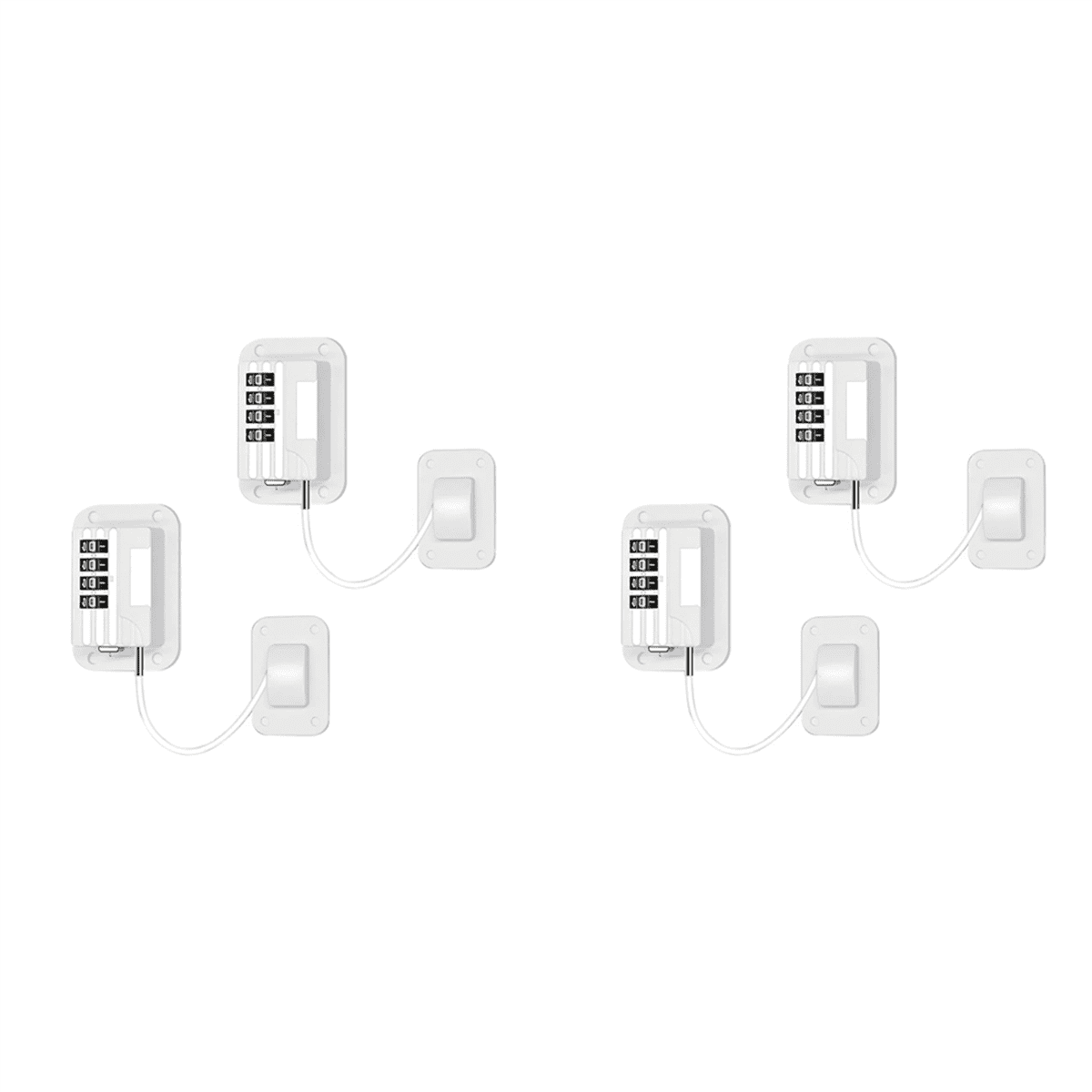 2025 New! Fridge Lock with Code, Pack of 4 Locks, No Drilling, Locks ...