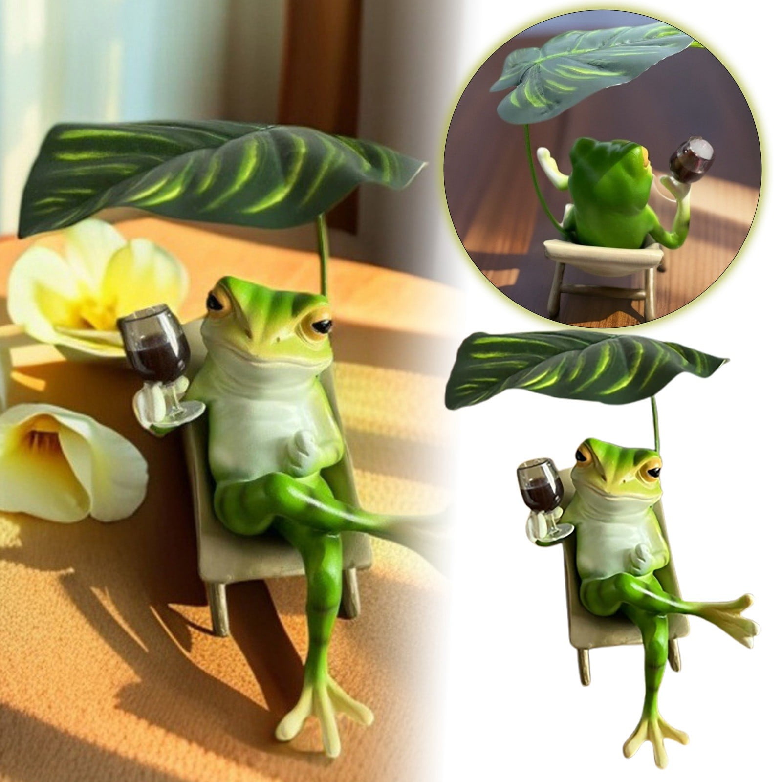 2025 New Funny Drinking Flower Pot Hugger Figurines for Planters Funny ...