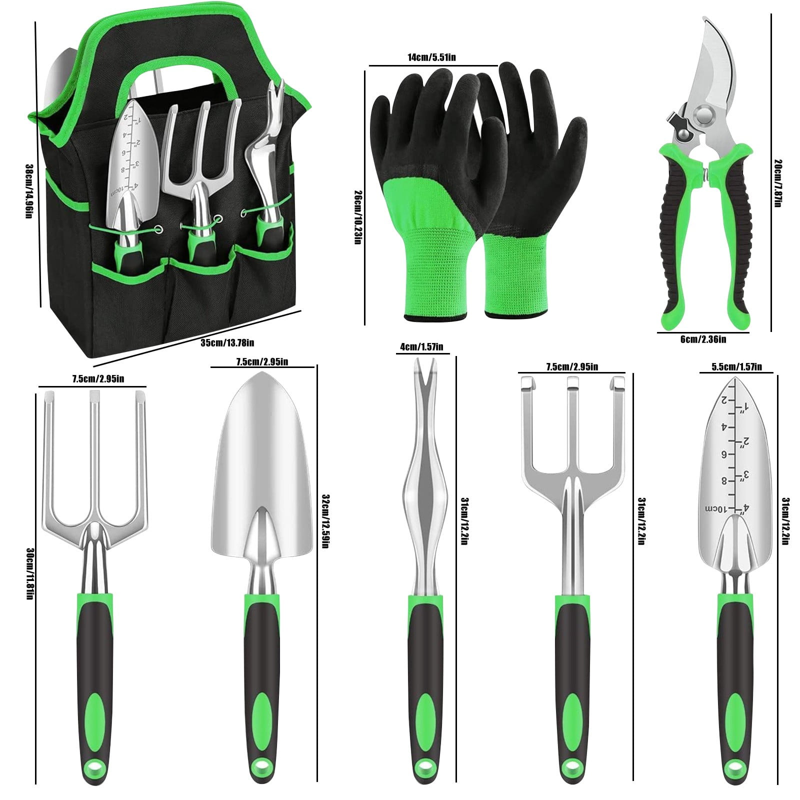 2025 New Garden Tool Set 8 Piece,Heavy Duty and Lightweight Aluminium ...